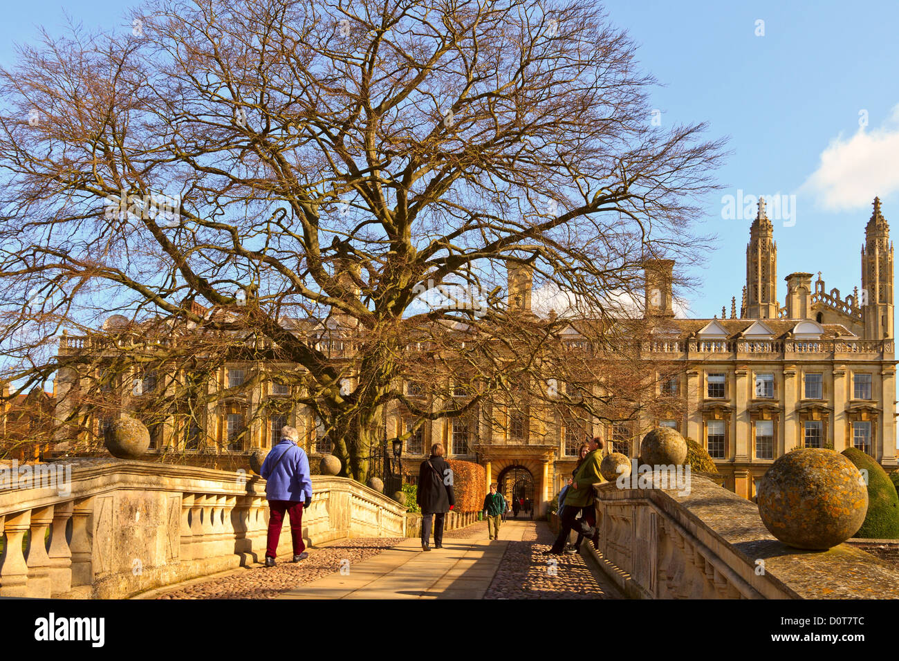Cambridge Entrance To Clare College Stock Photo - Alamy