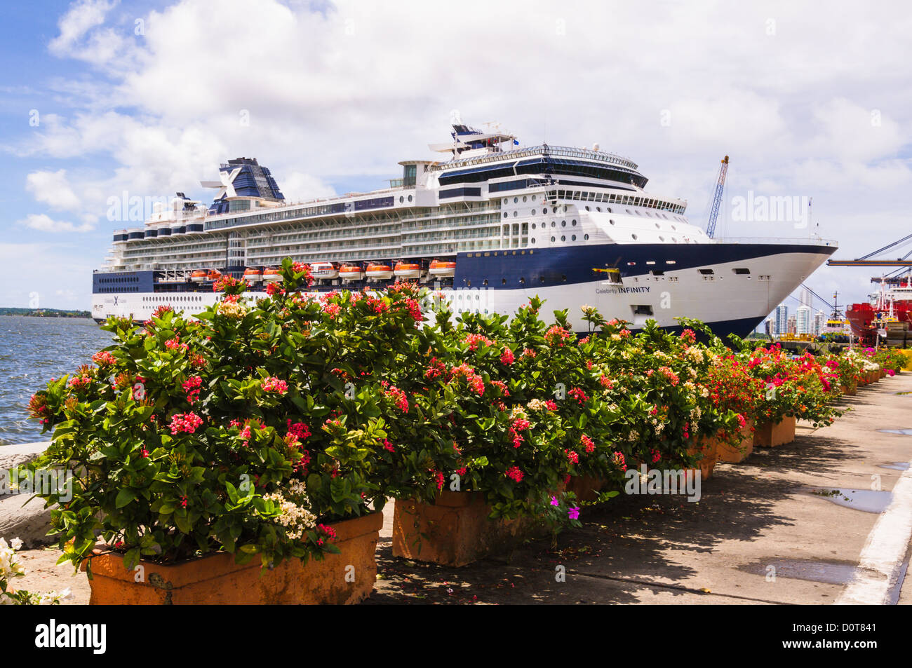 Columbia Cartagena Celebrity Infinity docks at Cartagena Columbia ...