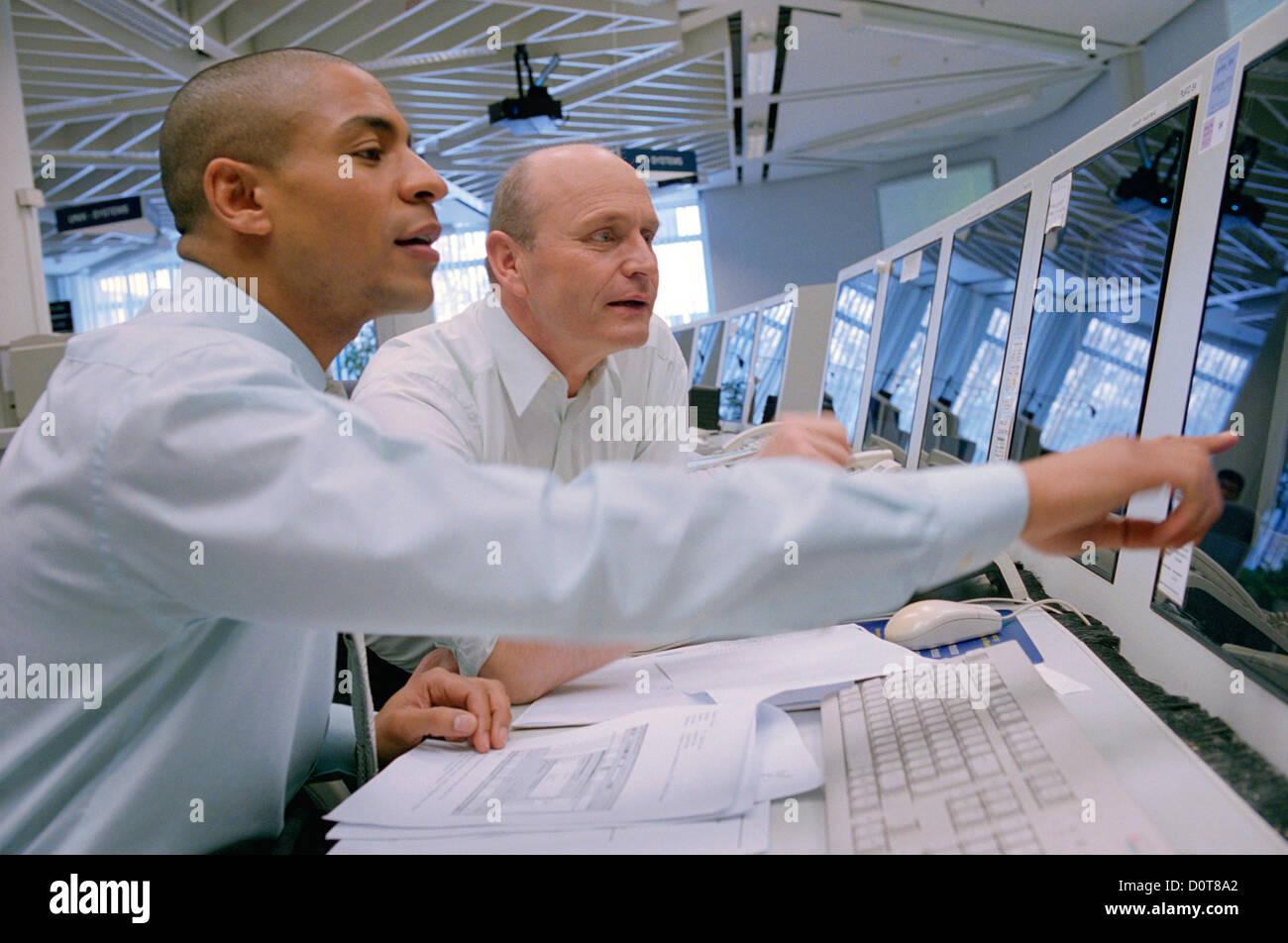 business people data center control center man License free except ads ...