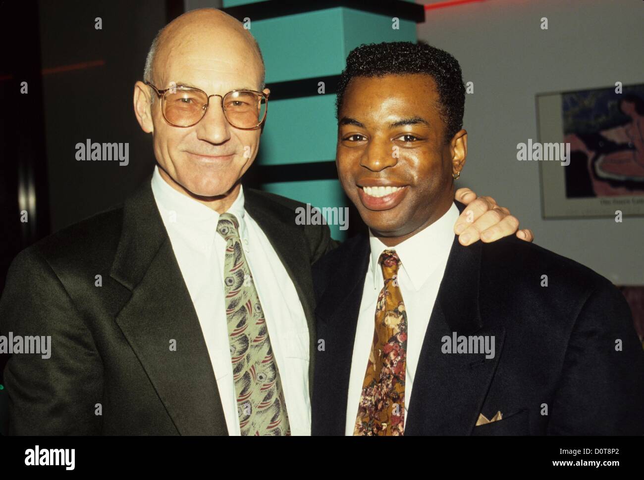 LEVAR BURTON with Patrick Stwart.(Credit Image: © Tom Rodriguez/Globe ...
