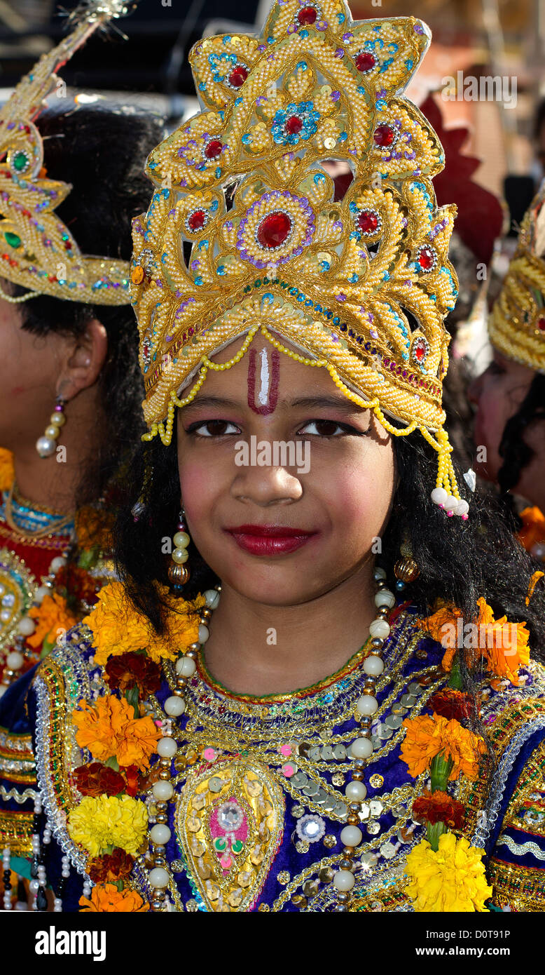 Indian children representing lord Vishnu Stock Photo - Alamy