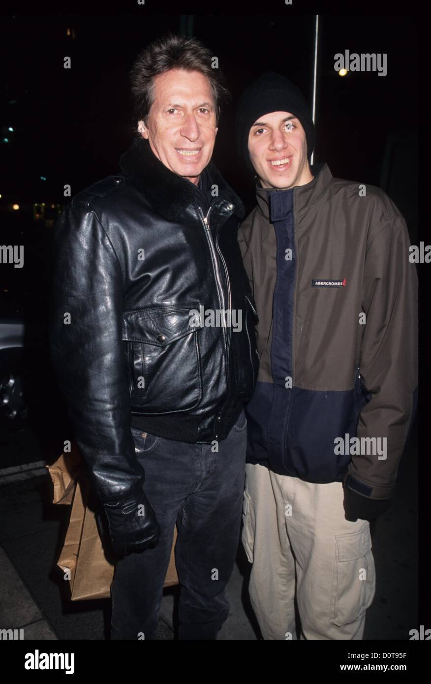 DAVID BRENNER with his son in New York 2000.(Credit Image: © Henry ...