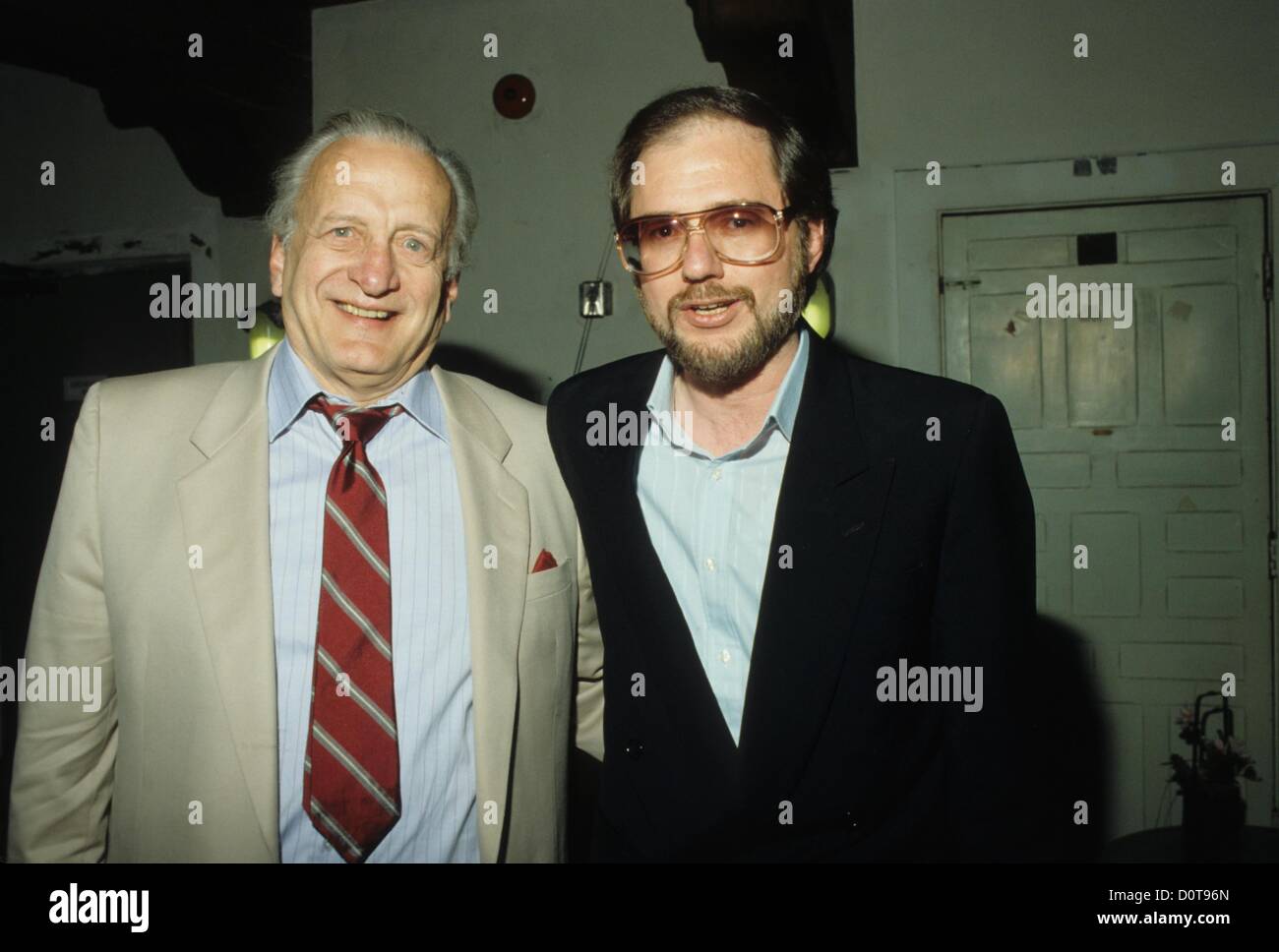 GEORGE C SCOTT with Rupert Holmes.(Credit Image: © Bob V. Noble/Globe ...