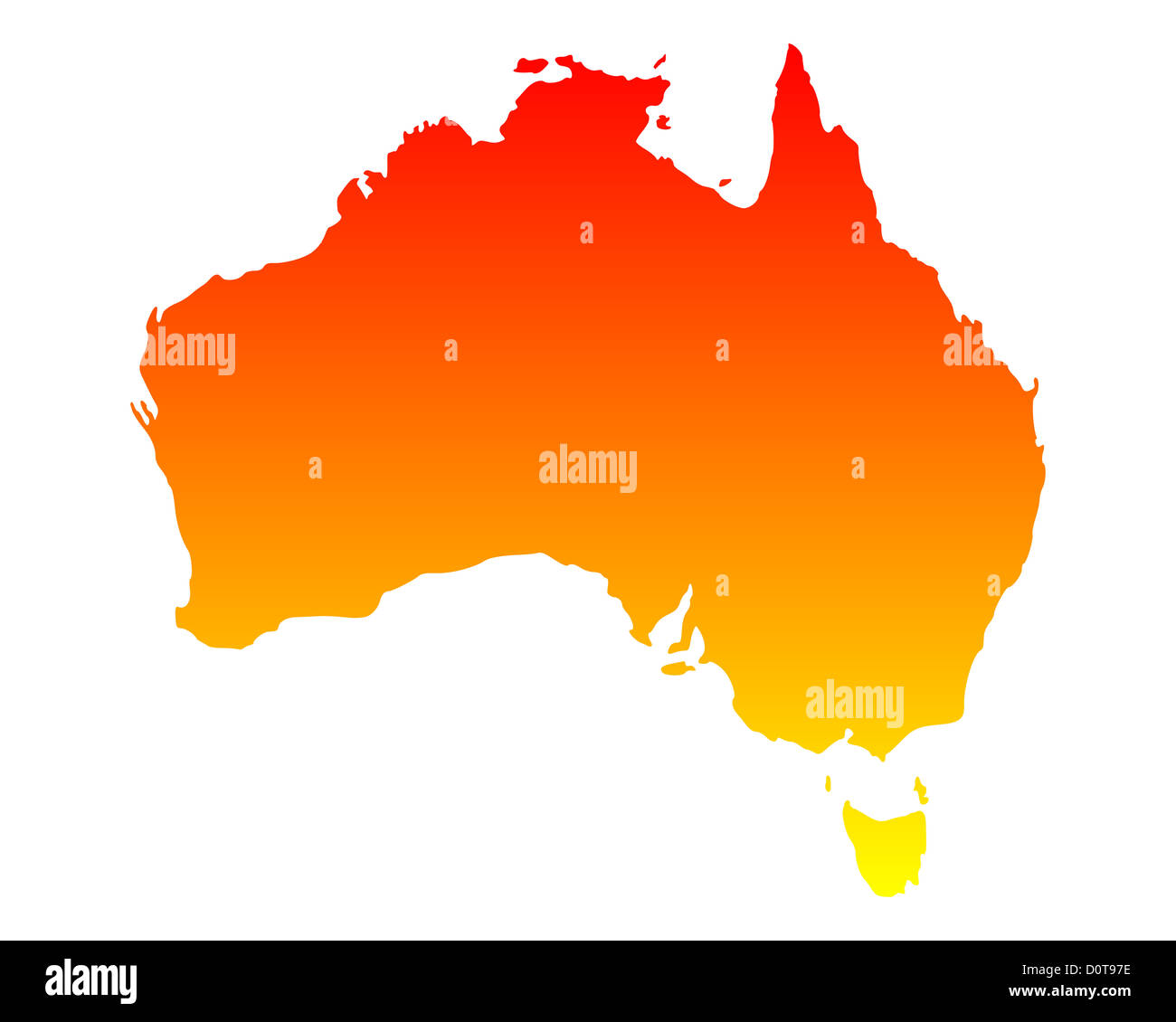 Map of Australia Stock Photo - Alamy