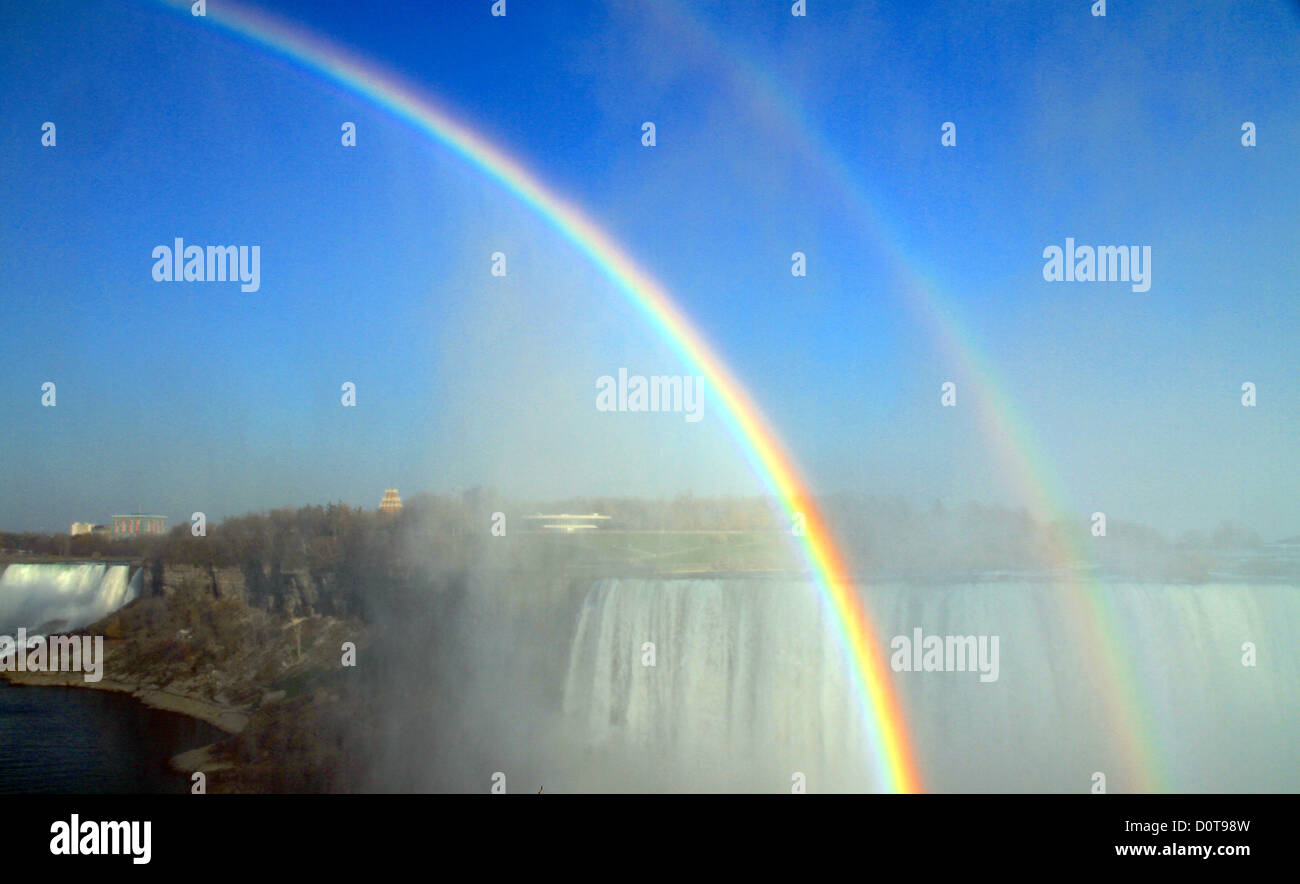Rainbow on Niagara Falls Stock Photo - Alamy