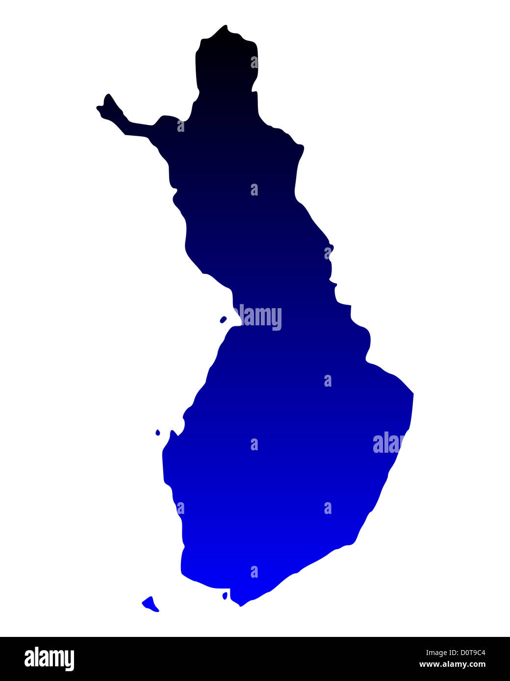 Map of Finland Stock Photo - Alamy