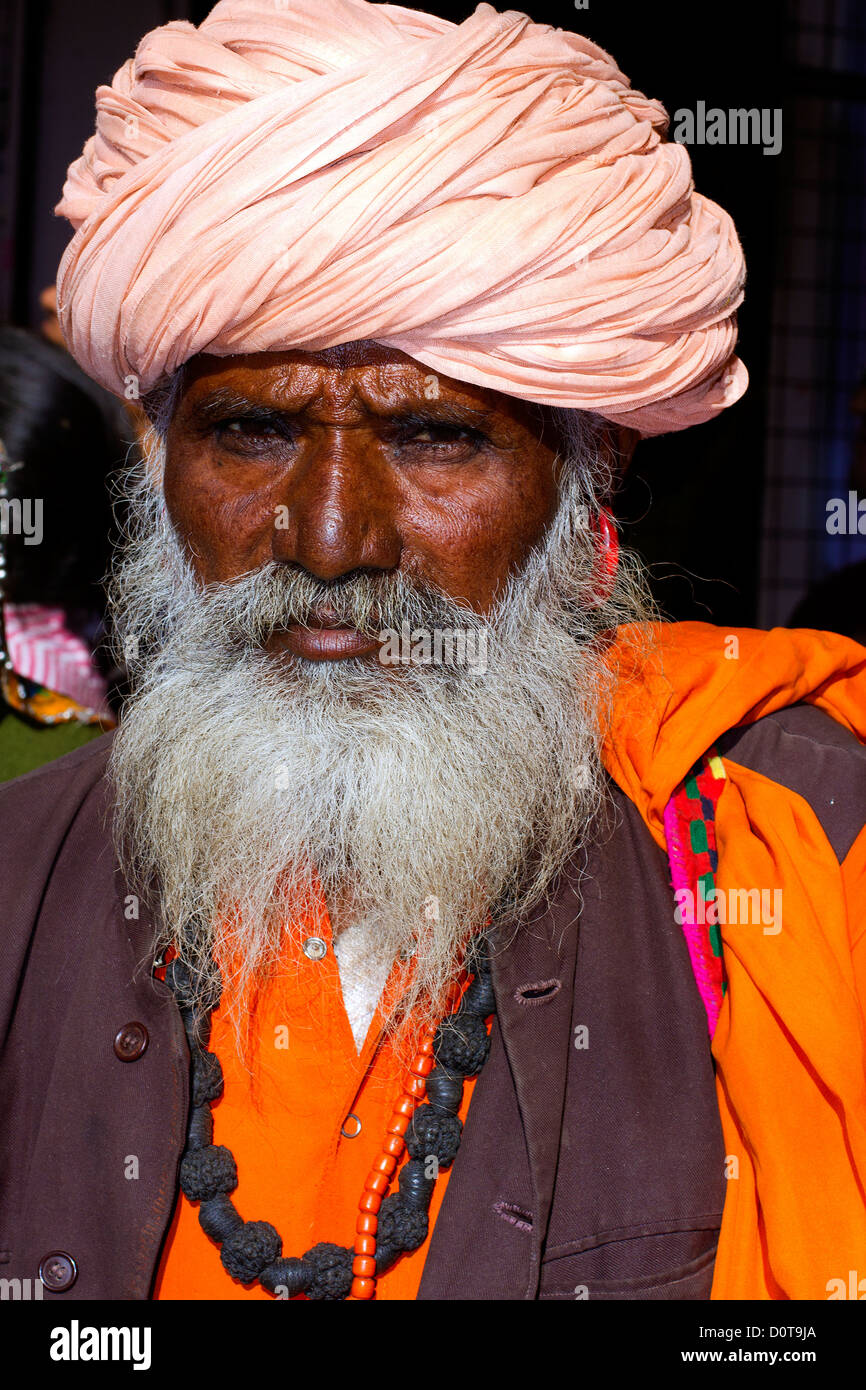Indian sadhu holy man long hi-res stock photography and images - Alamy