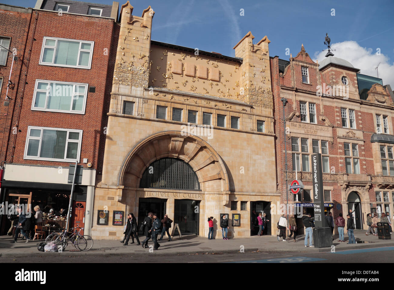 The Whitechapel Gallery, a public art gallery on the north side of ...