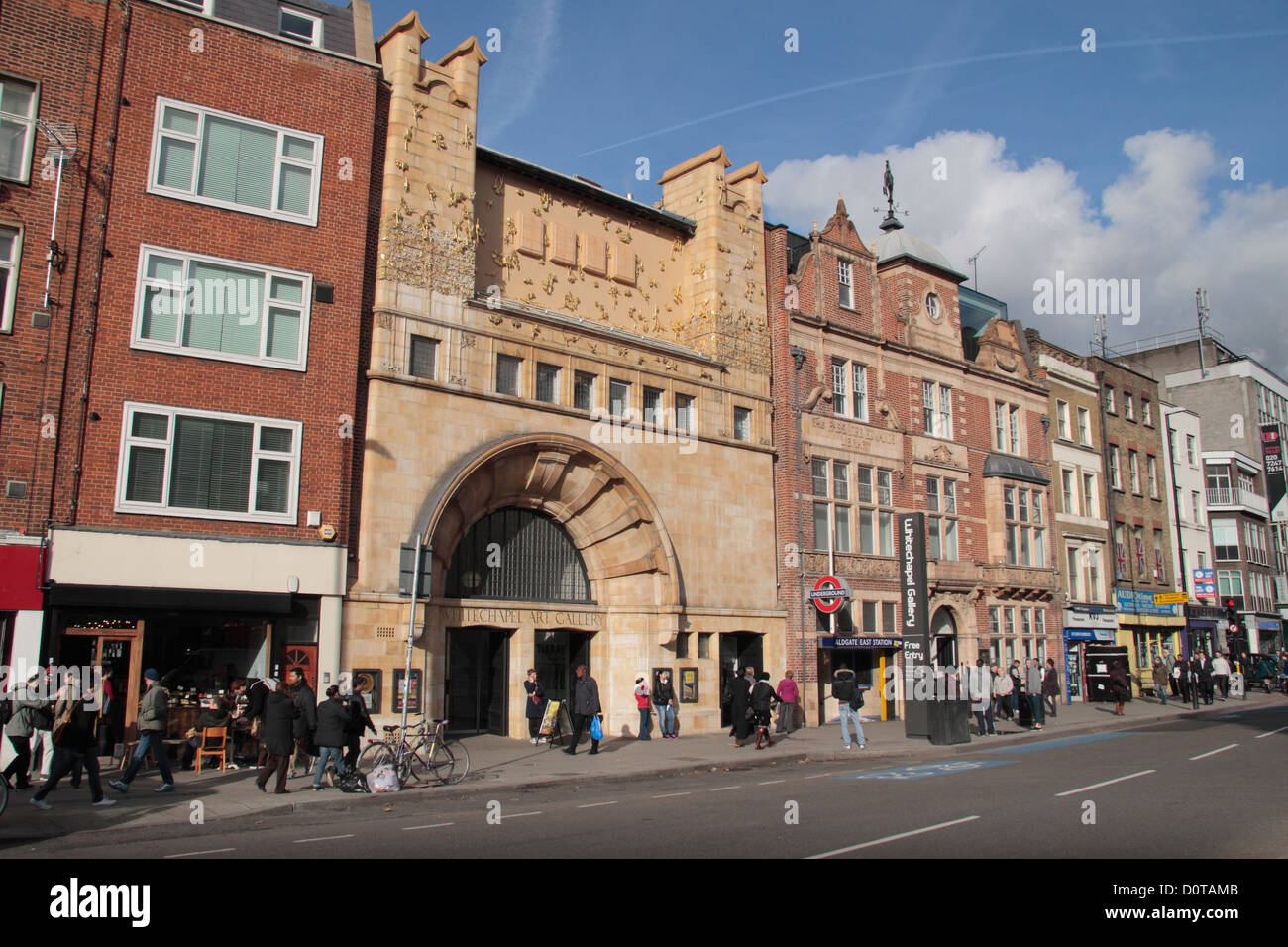 The Whitechapel Gallery, a public art gallery on the north side of ...