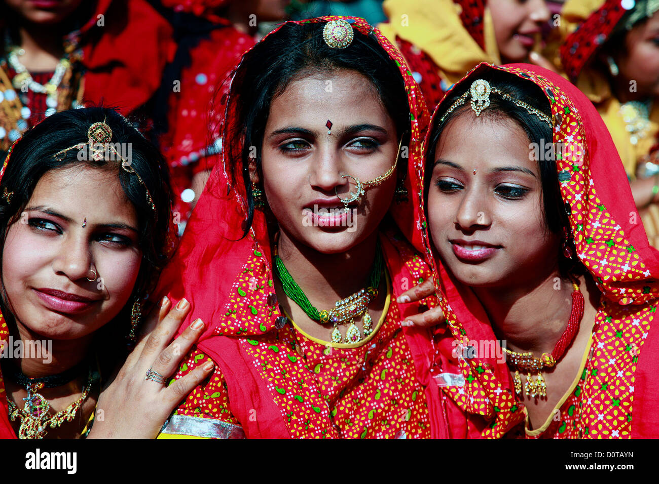 Indian women wearing traditionally dress and Jewelry Stock Photo - Alamy