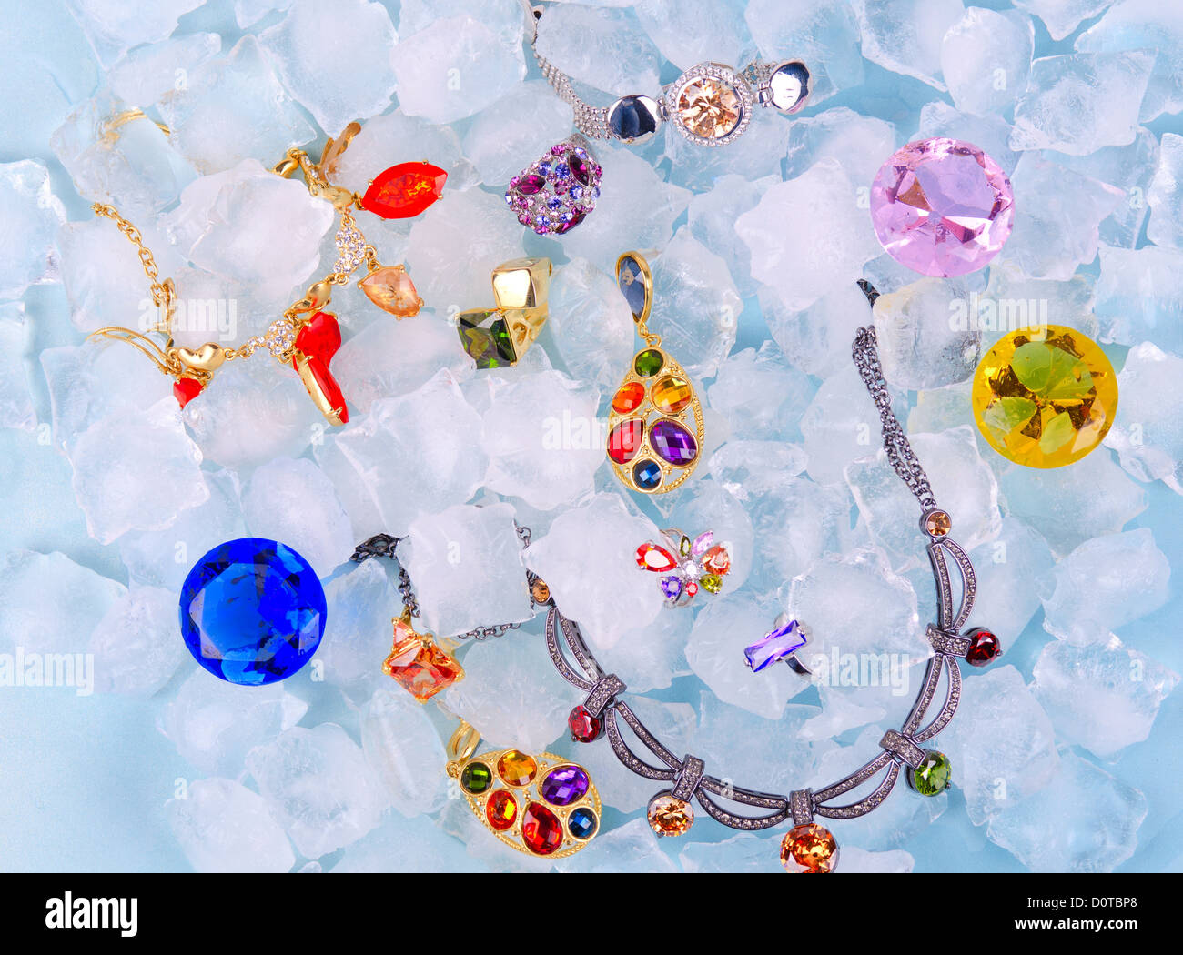 Jewels at ice Stock Photo - Alamy