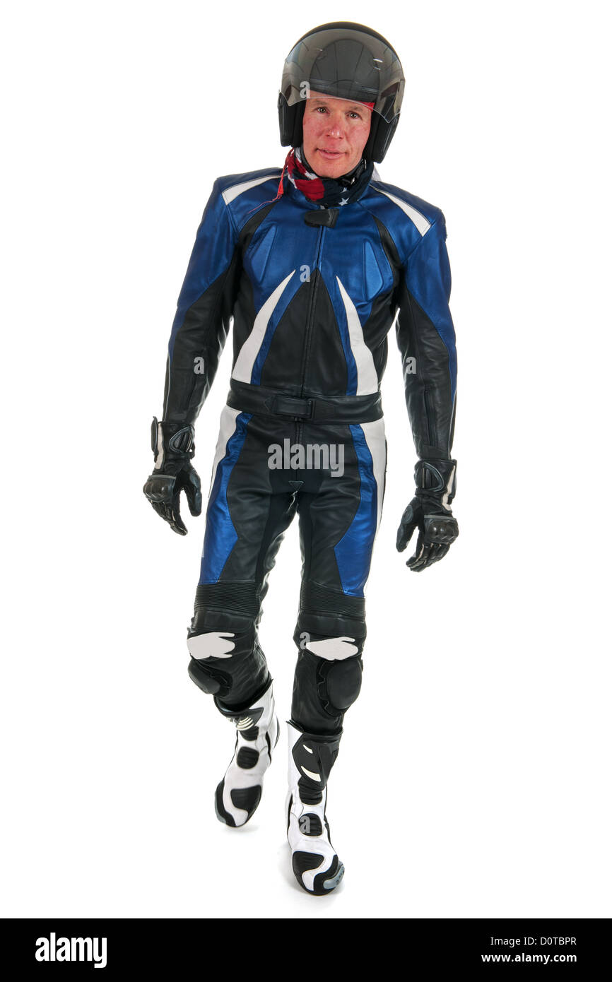 Biker suit Cut Out Stock Images & Pictures - Alamy