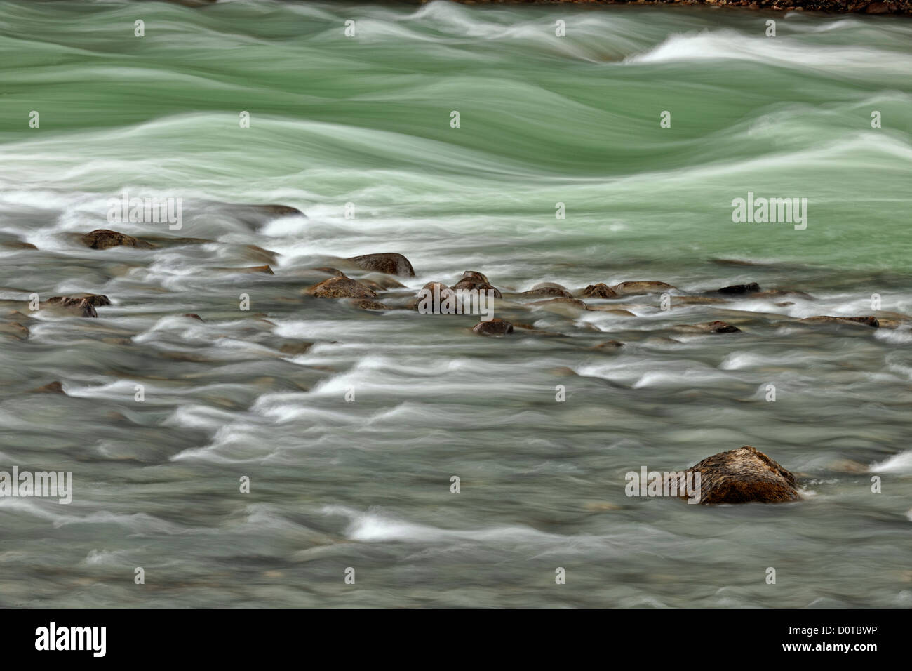 Rapids in Athabasca River, Jasper National Park, Alberta, Canada Stock ...