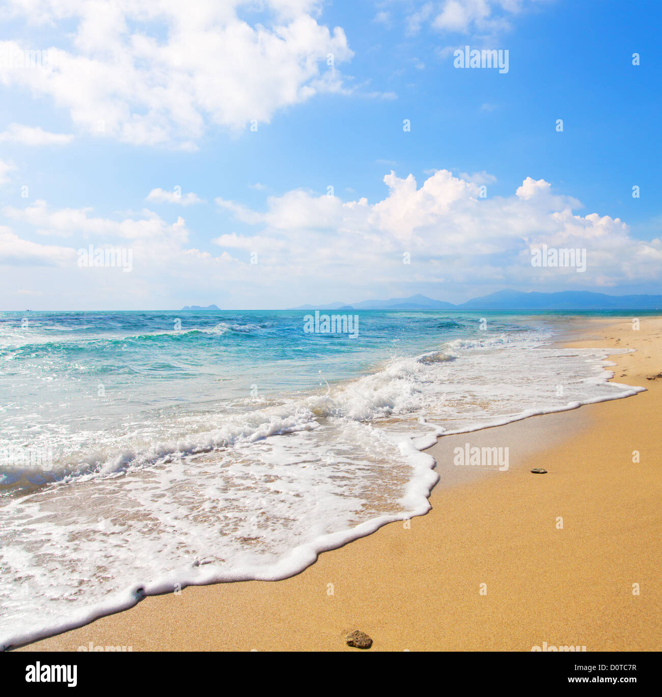 beach and stormy sea Stock Photo - Alamy