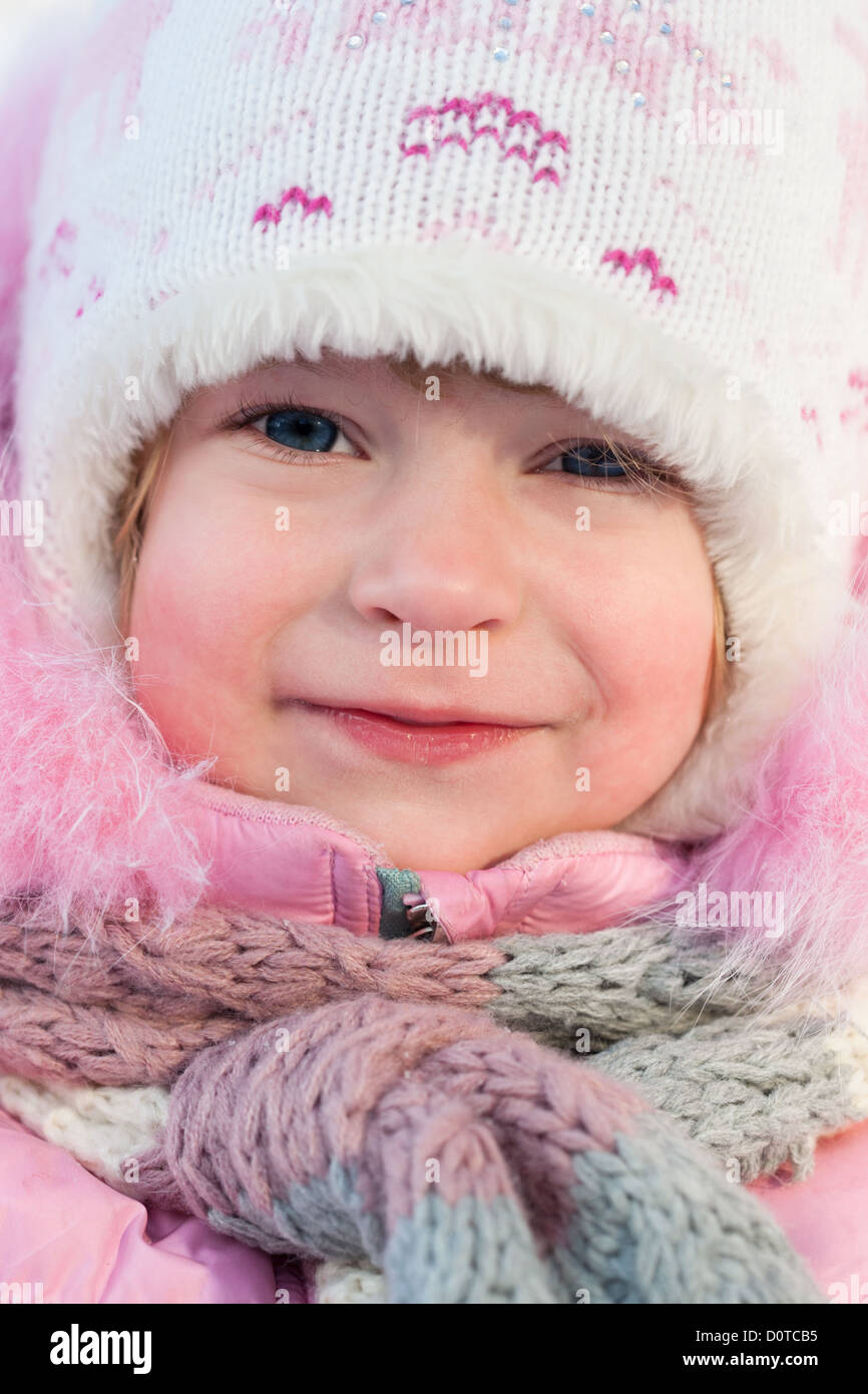 Child in winter Stock Photo - Alamy