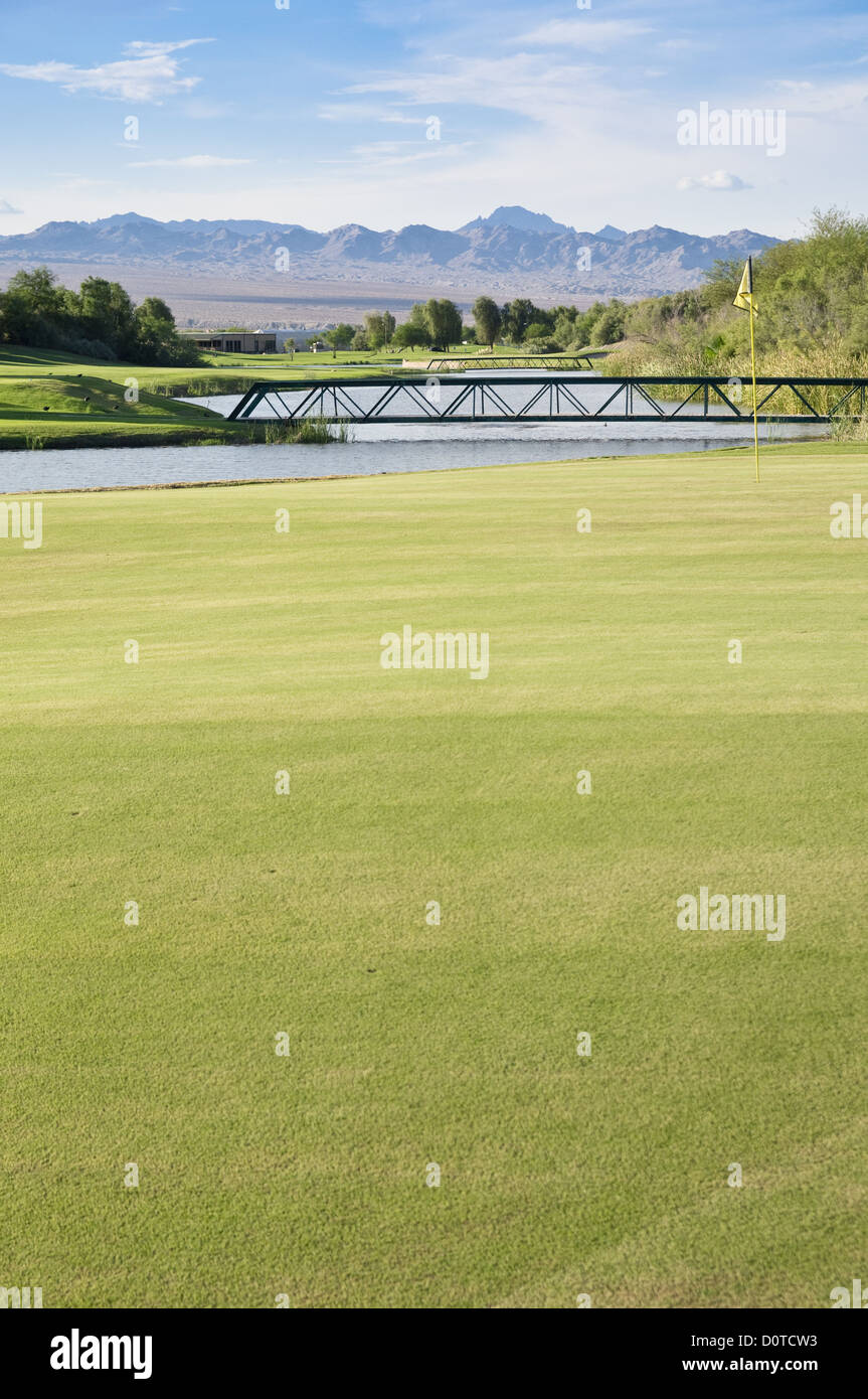 Golf Course Green Stock Photo - Alamy