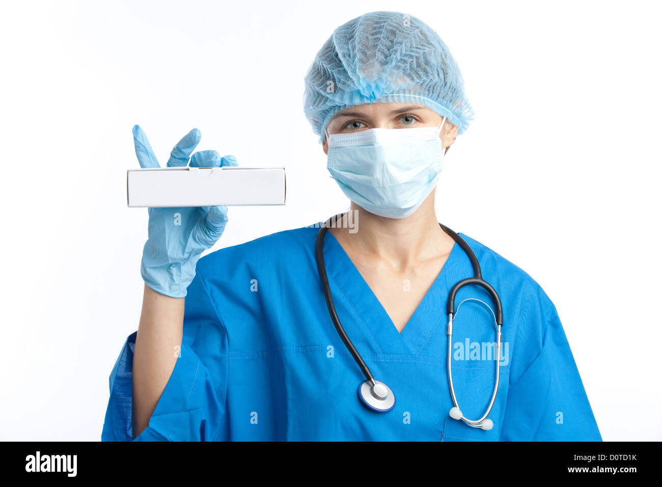 Doctor with box hi-res stock photography and images - Alamy