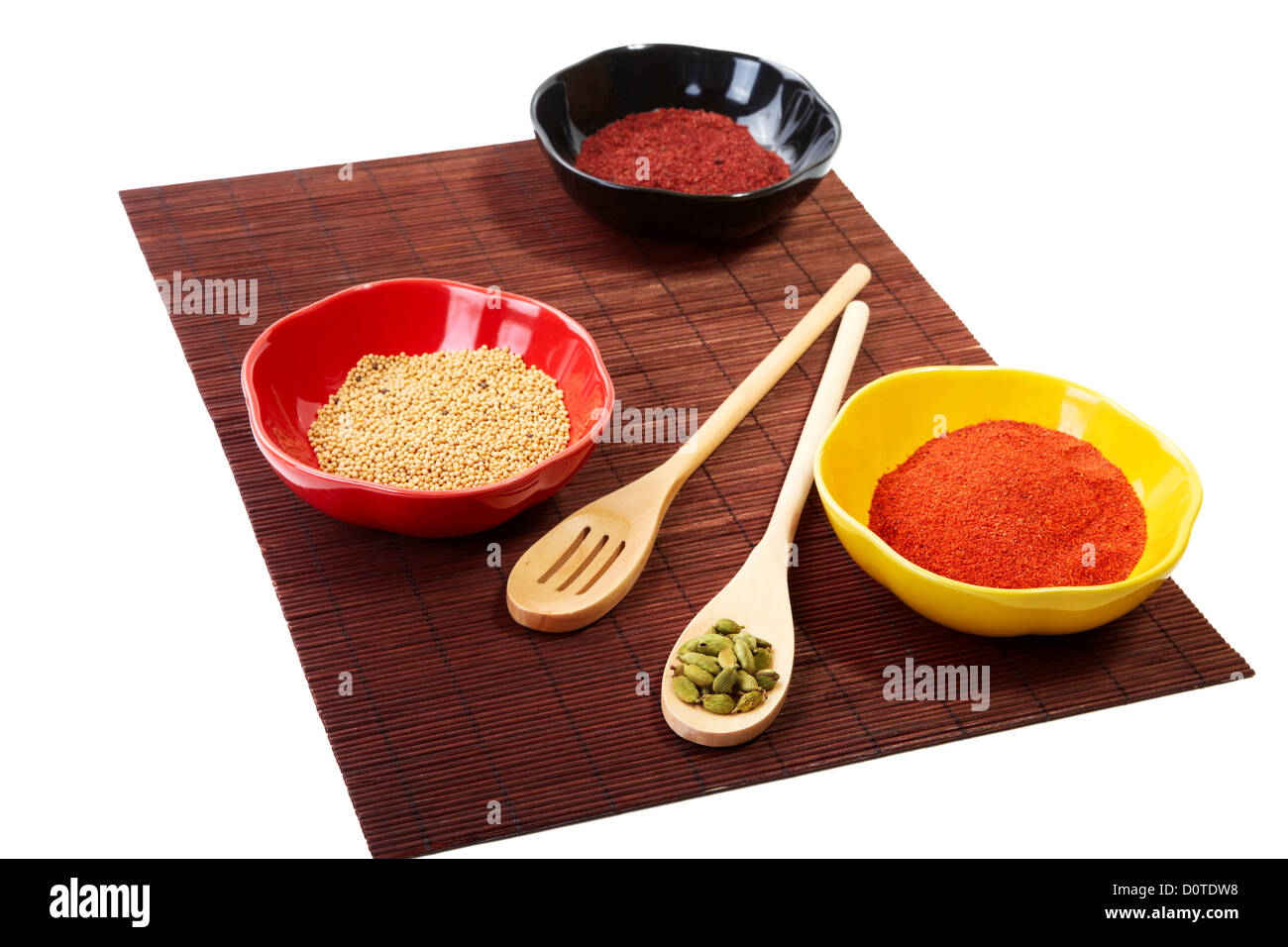 Natural spices in white hi-res stock photography and images - Alamy