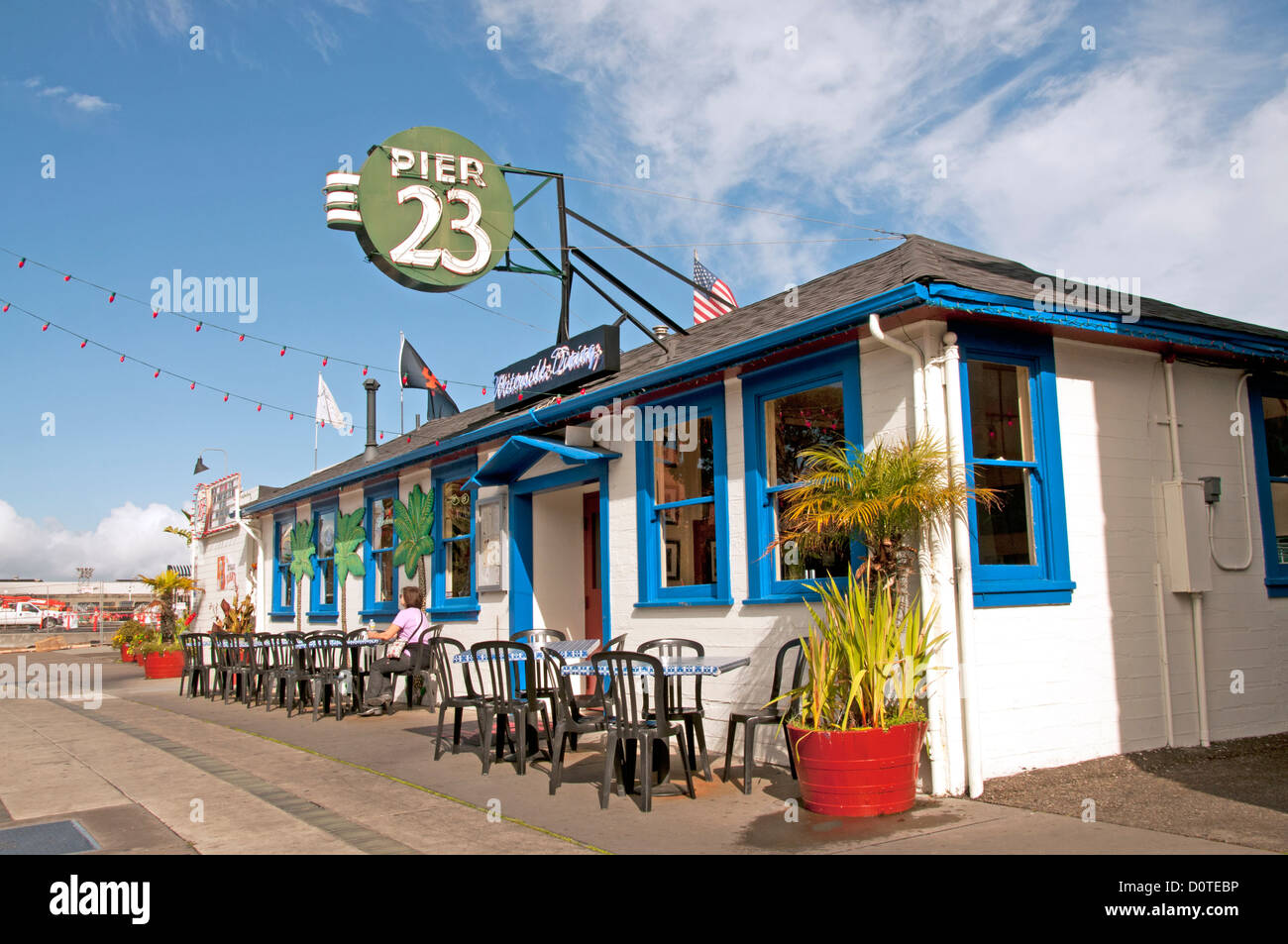 Pier 23 restaurant exterior Stock Photo - Alamy