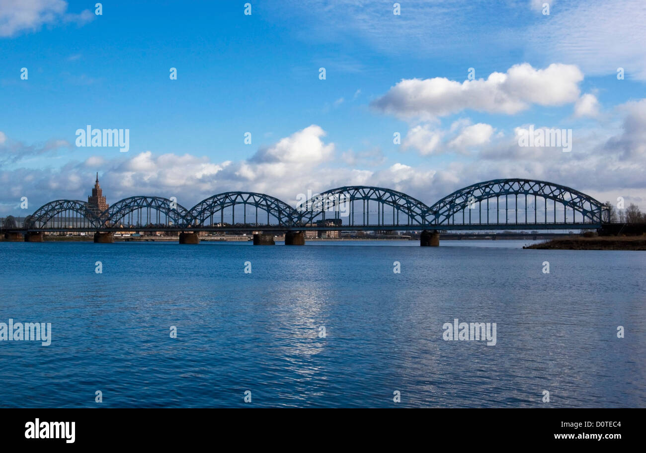 Riga rail bridge hi-res stock photography and images - Alamy