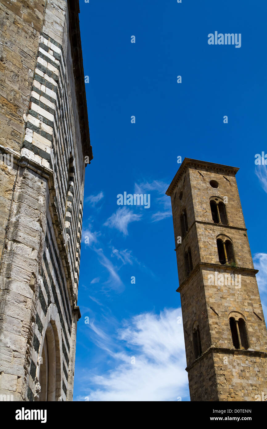 Typical Bell Tower in Volterra in Tuscany, Italy Stock Photo - Alamy