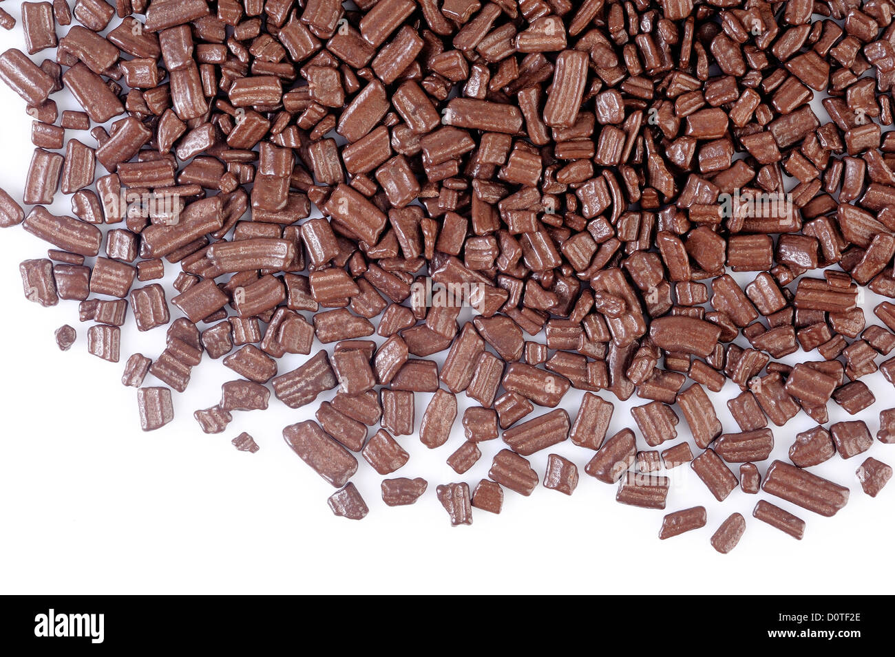 chocolate flake on white background Stock Photo - Alamy
