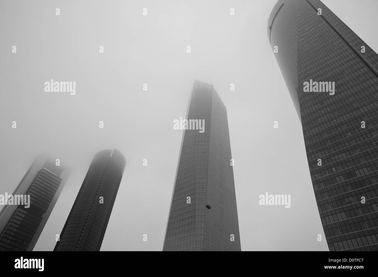 office building in the fog Stock Photo - Alamy