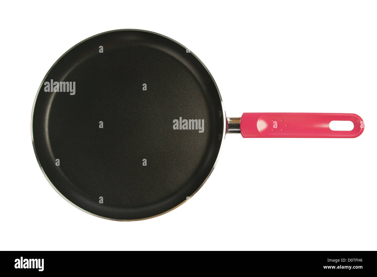 Frying pan. View from above. Isolated on white background Stock Photo ...