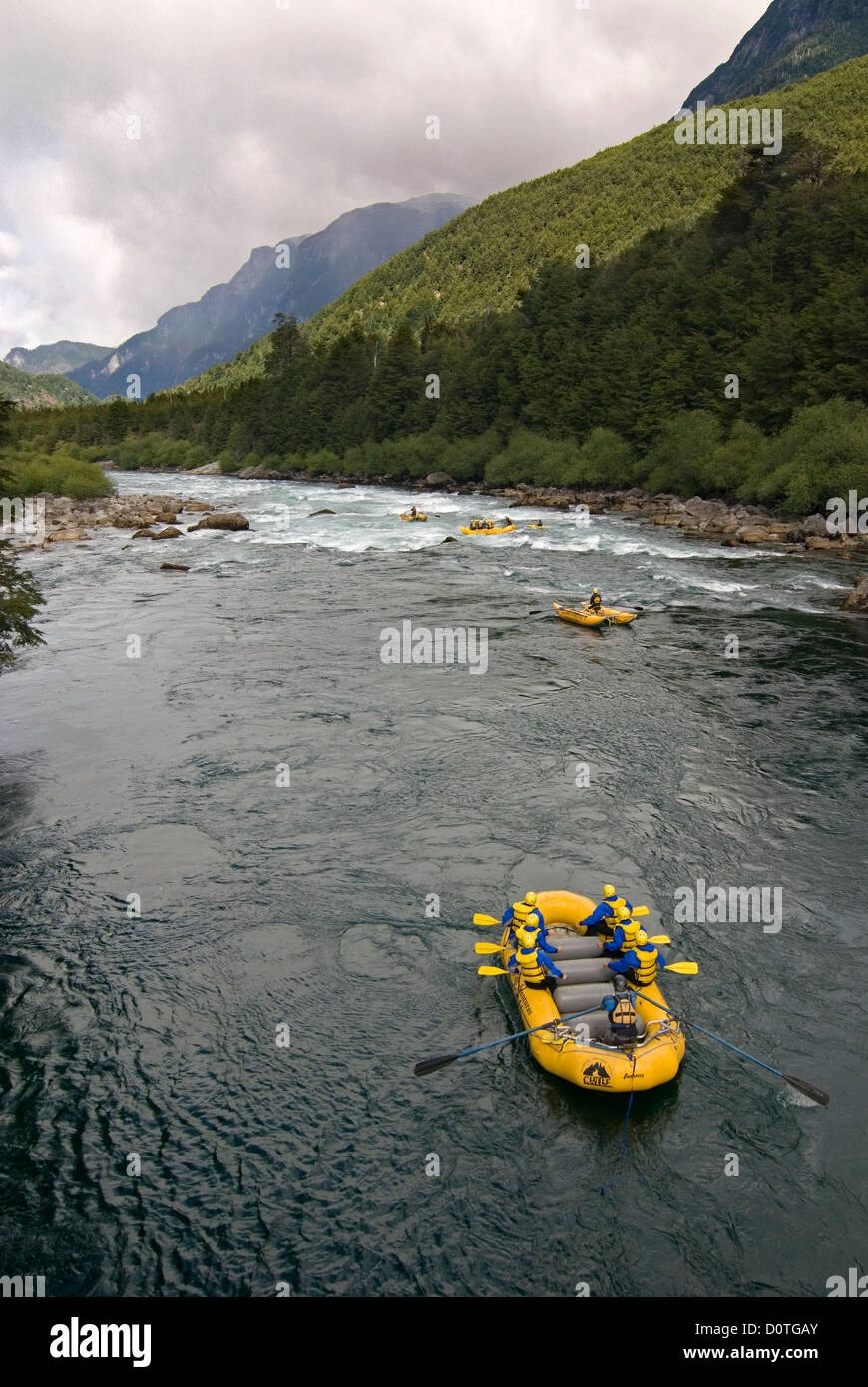 Rafting on Chile's Futaleufu River Stock Photo - Alamy