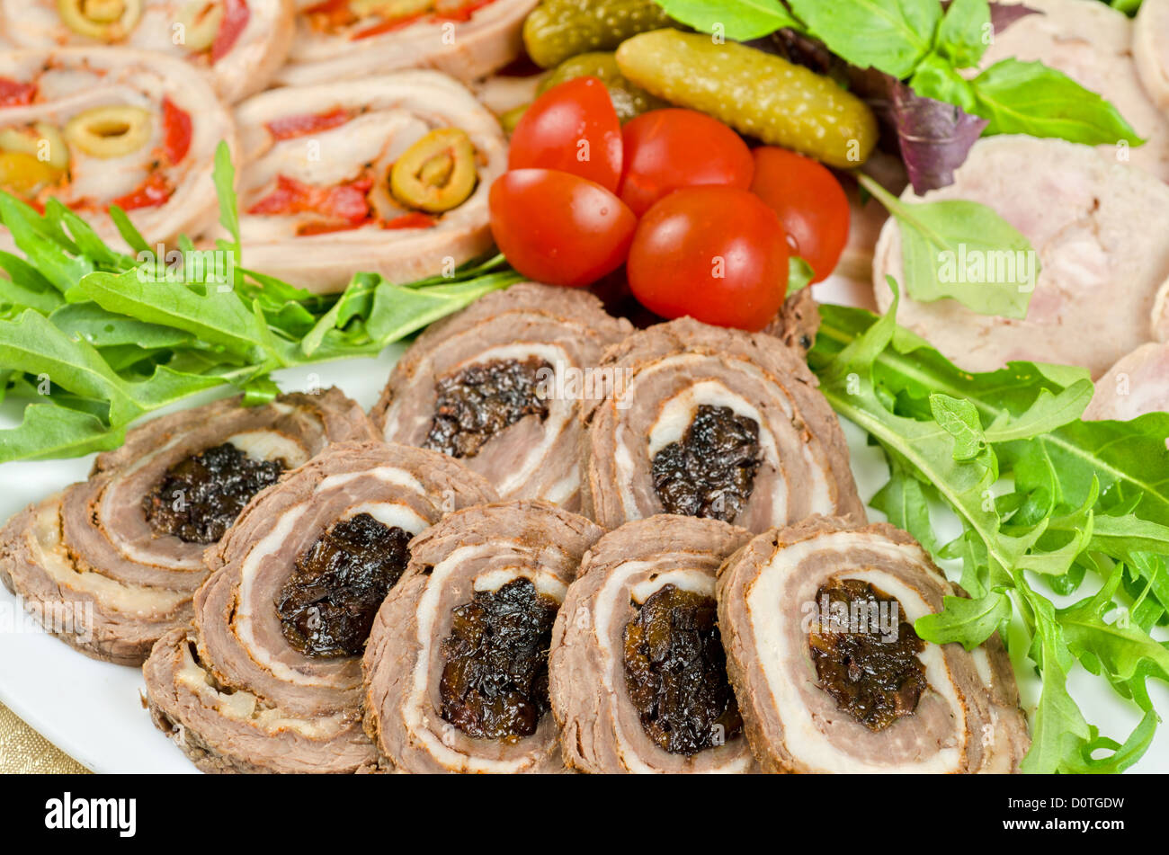 meat tenderloin with prune Stock Photo - Alamy