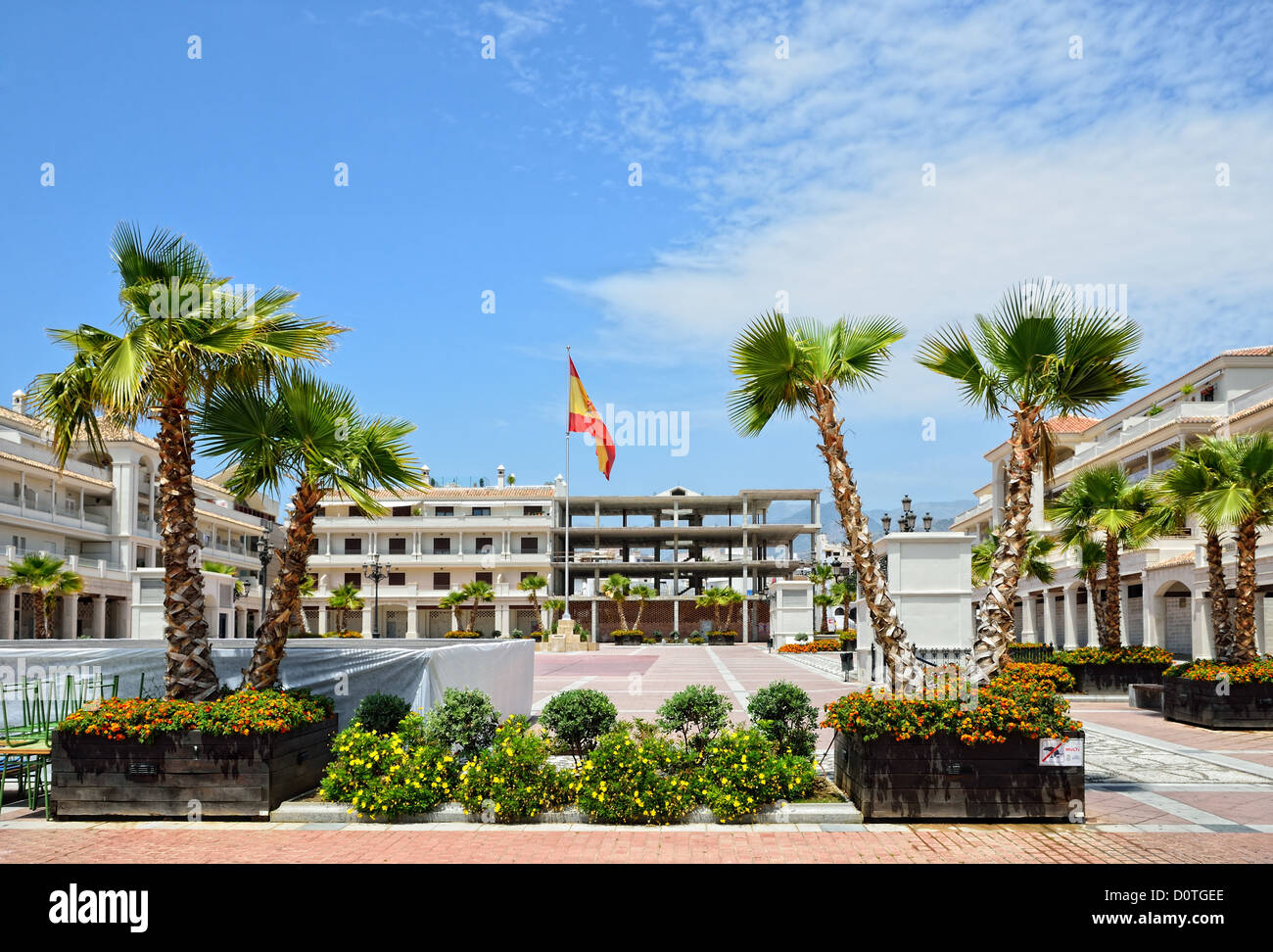Spring view of sunny Nerja Stock Photo - Alamy