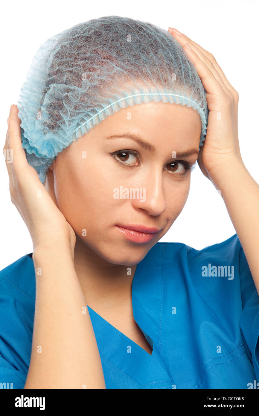 Nurse woman hat uniform hi-res stock photography and images - Alamy