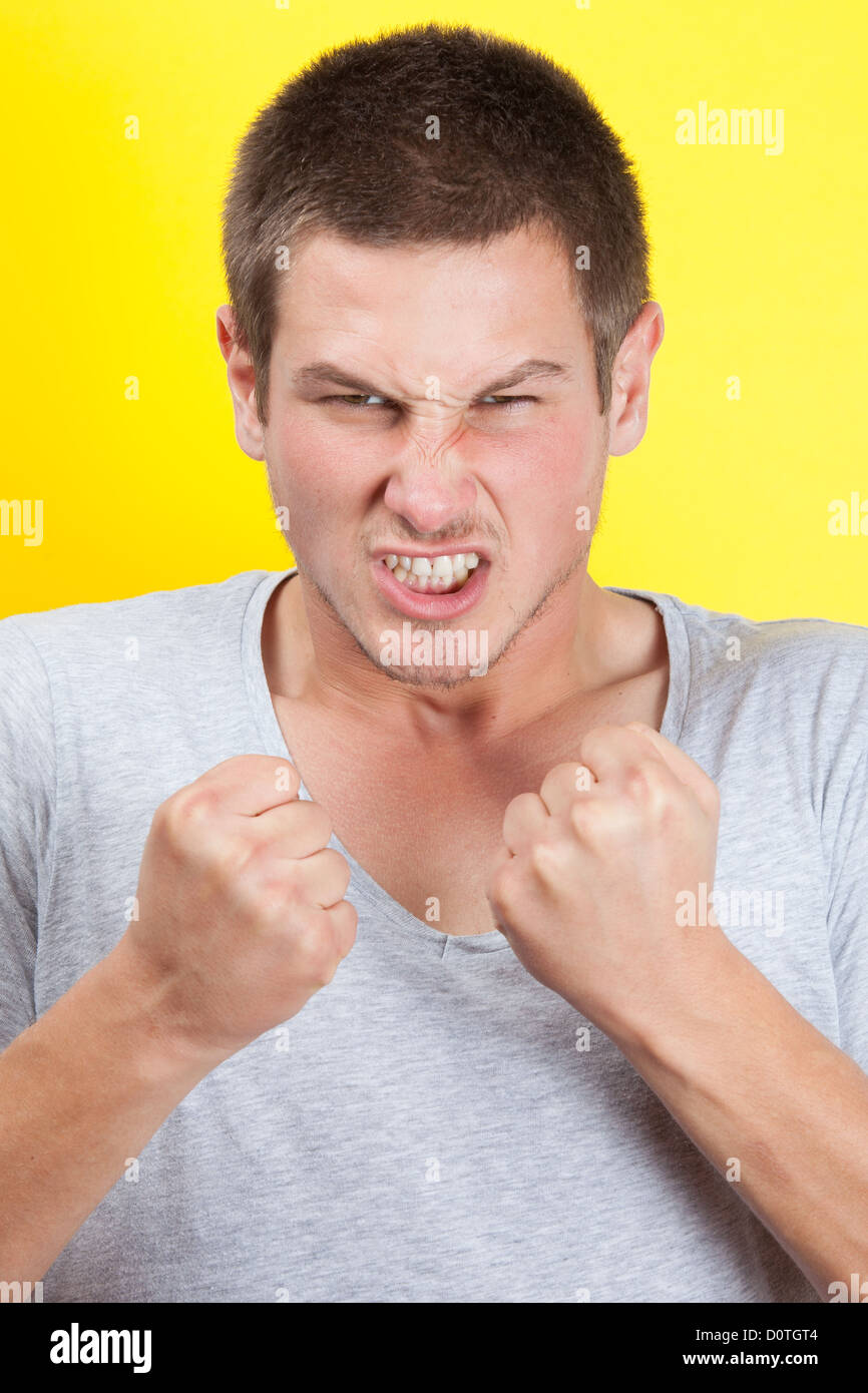 Clench teeth adult hi-res stock photography and images - Alamy