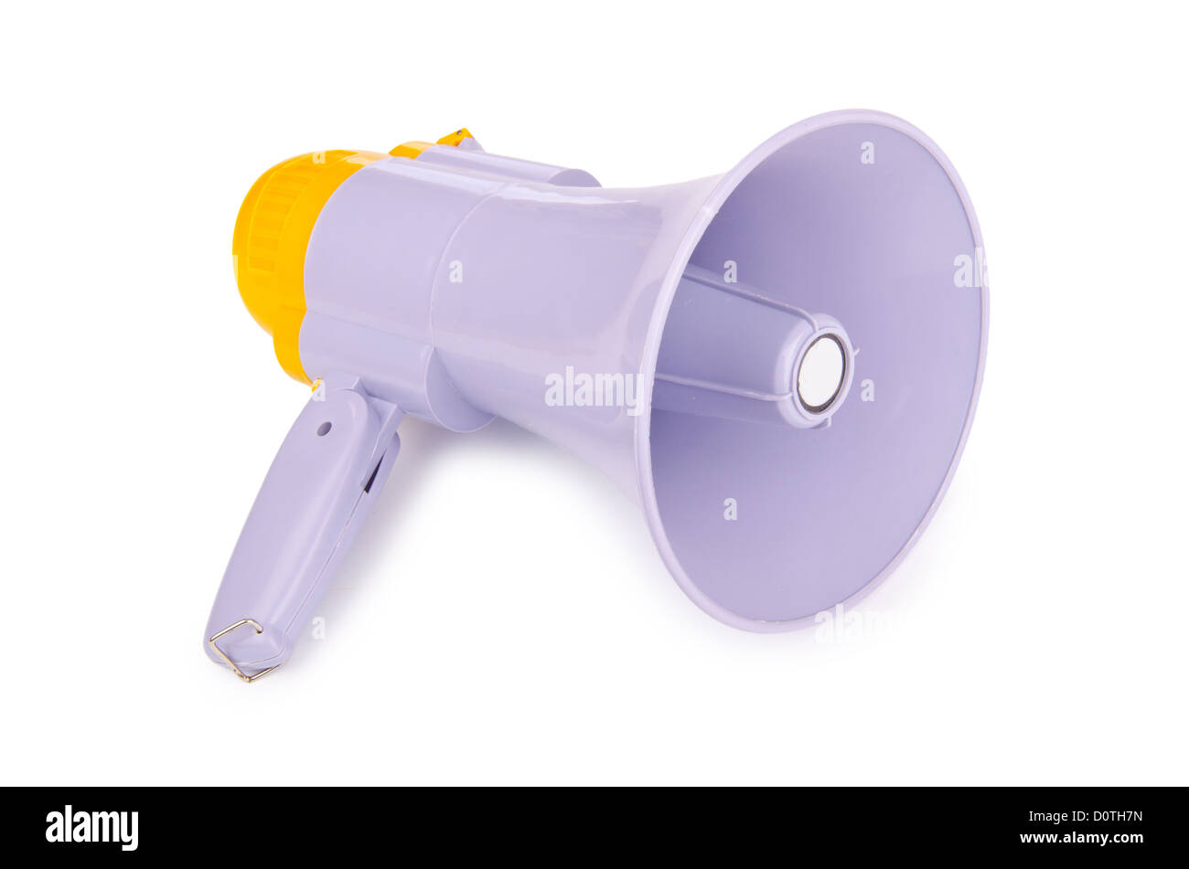 Loudspeaker isolated on the white background Stock Photo - Alamy