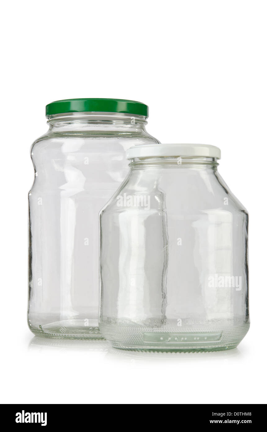 Empty transparent jars Cut Out Stock Images & Pictures - Alamy