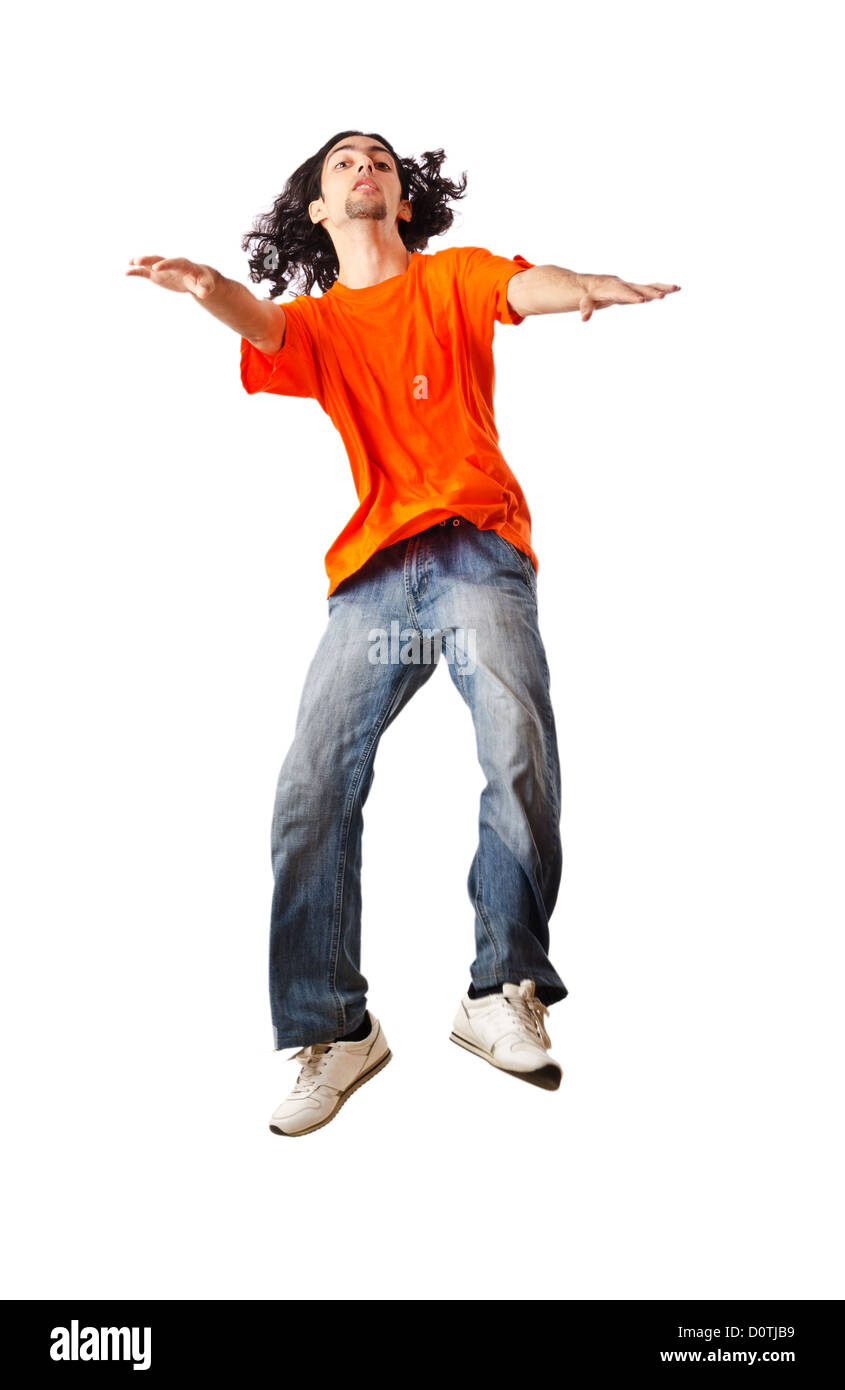 Dancer isolated on the white Stock Photo - Alamy