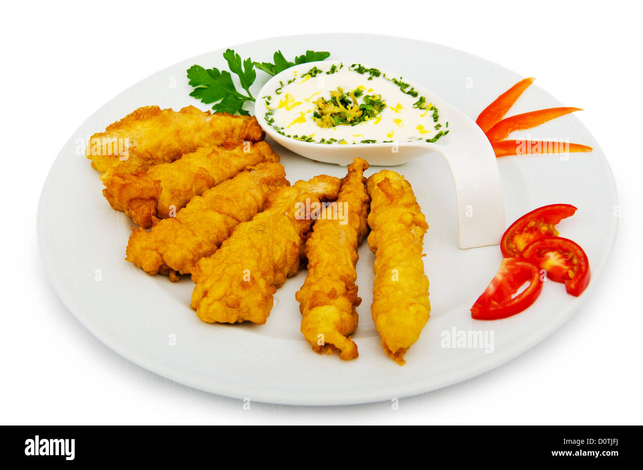 Chicken kebab in the plate Stock Photo - Alamy
