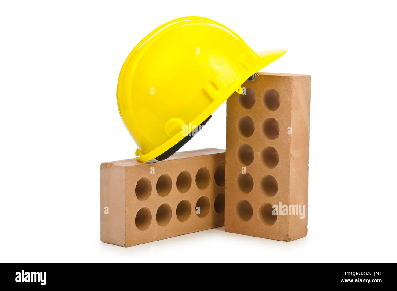 Clay bricks isolated on the white Stock Photo - Alamy