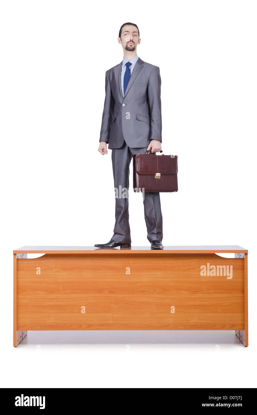 Young businessman isolated on the white Stock Photo - Alamy