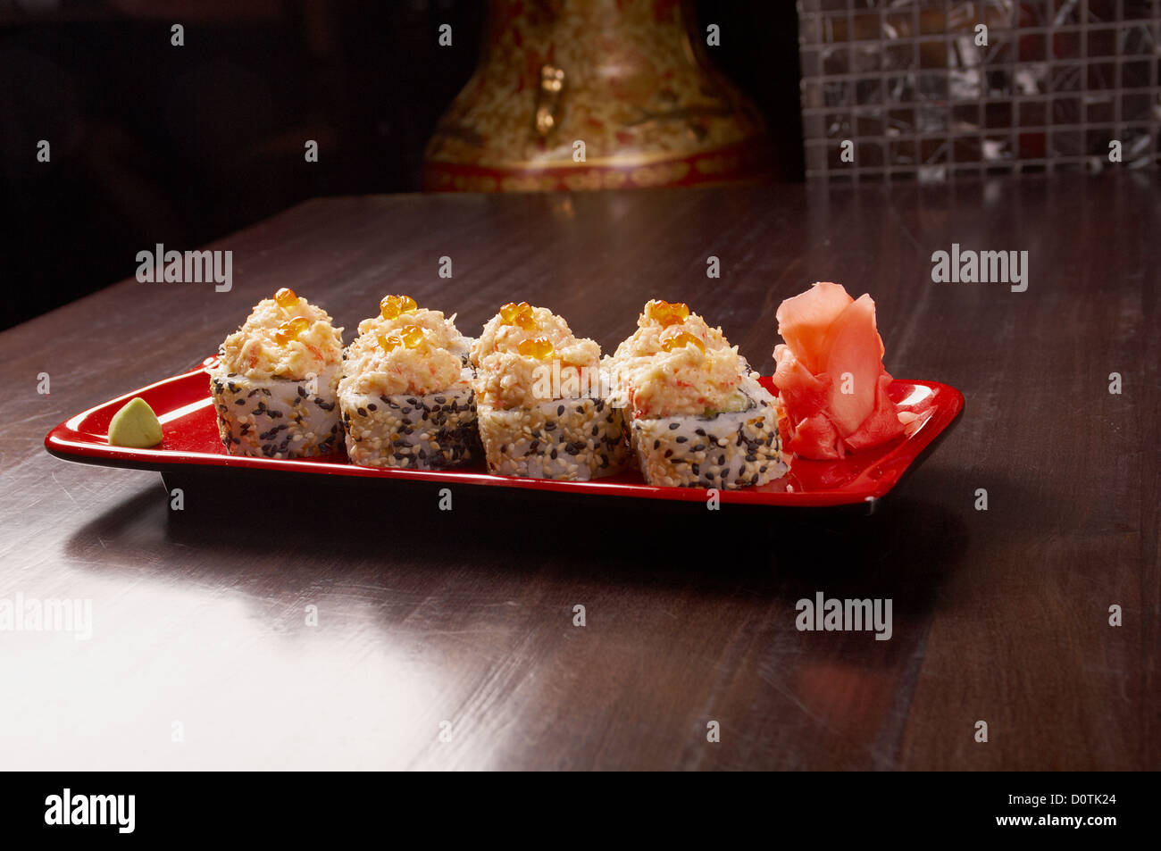 Japanese sushi traditional japanese food Stock Photo - Alamy