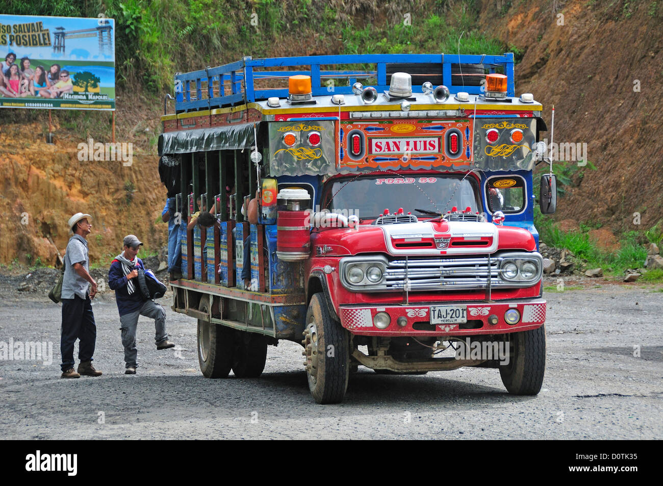 Rural, colorful, funky, bus stop, Bus, transportation, Medellin ...