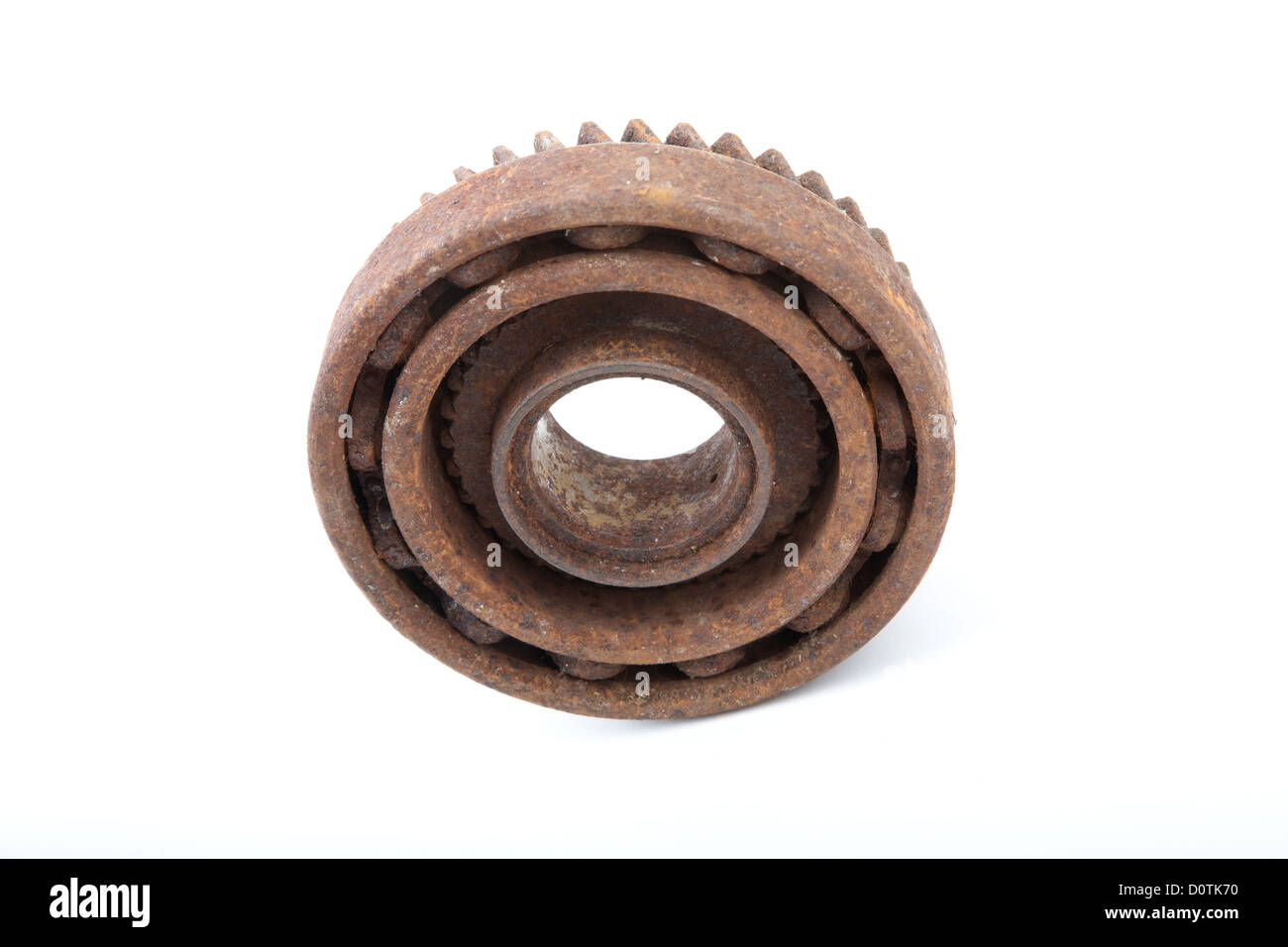 The rusty bearing and gear Stock Photo - Alamy