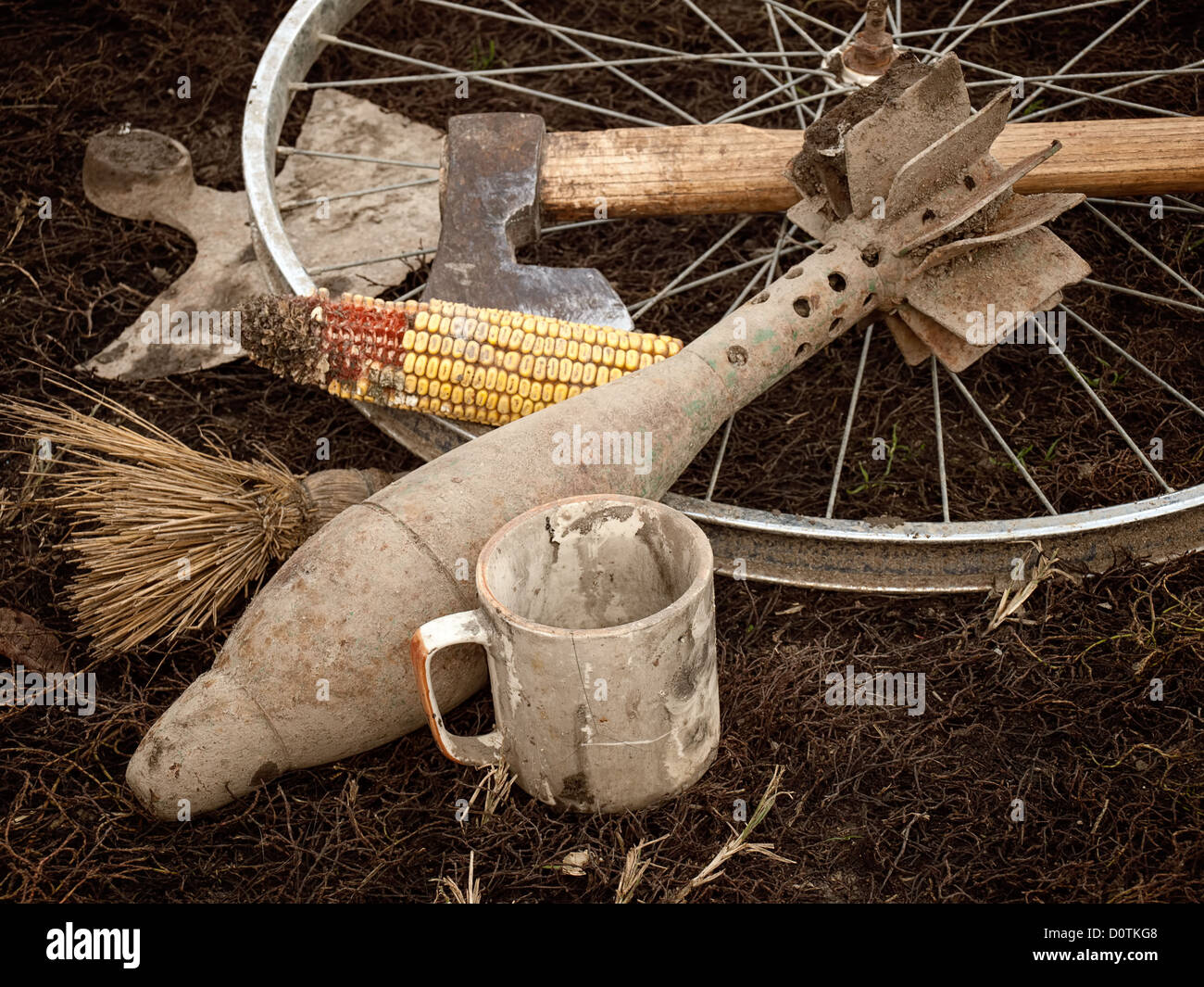 Typical items of not so ancient European history Stock Photo - Alamy