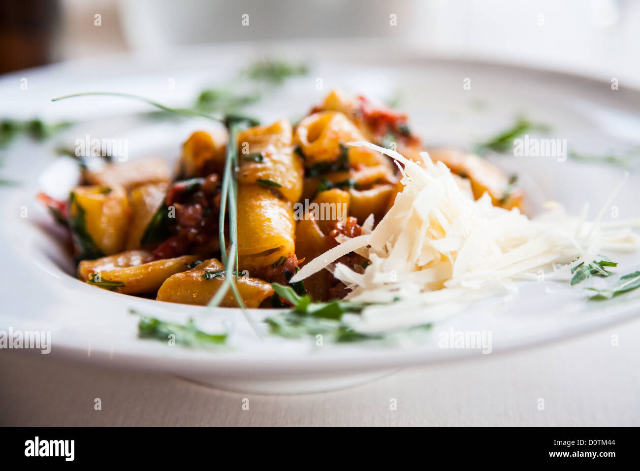 Italian Pasta - Paccheri Stock Photo - Alamy
