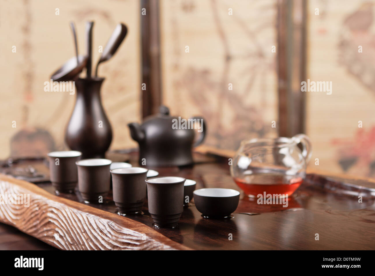 Tea ceremony in asia style Stock Photo - Alamy