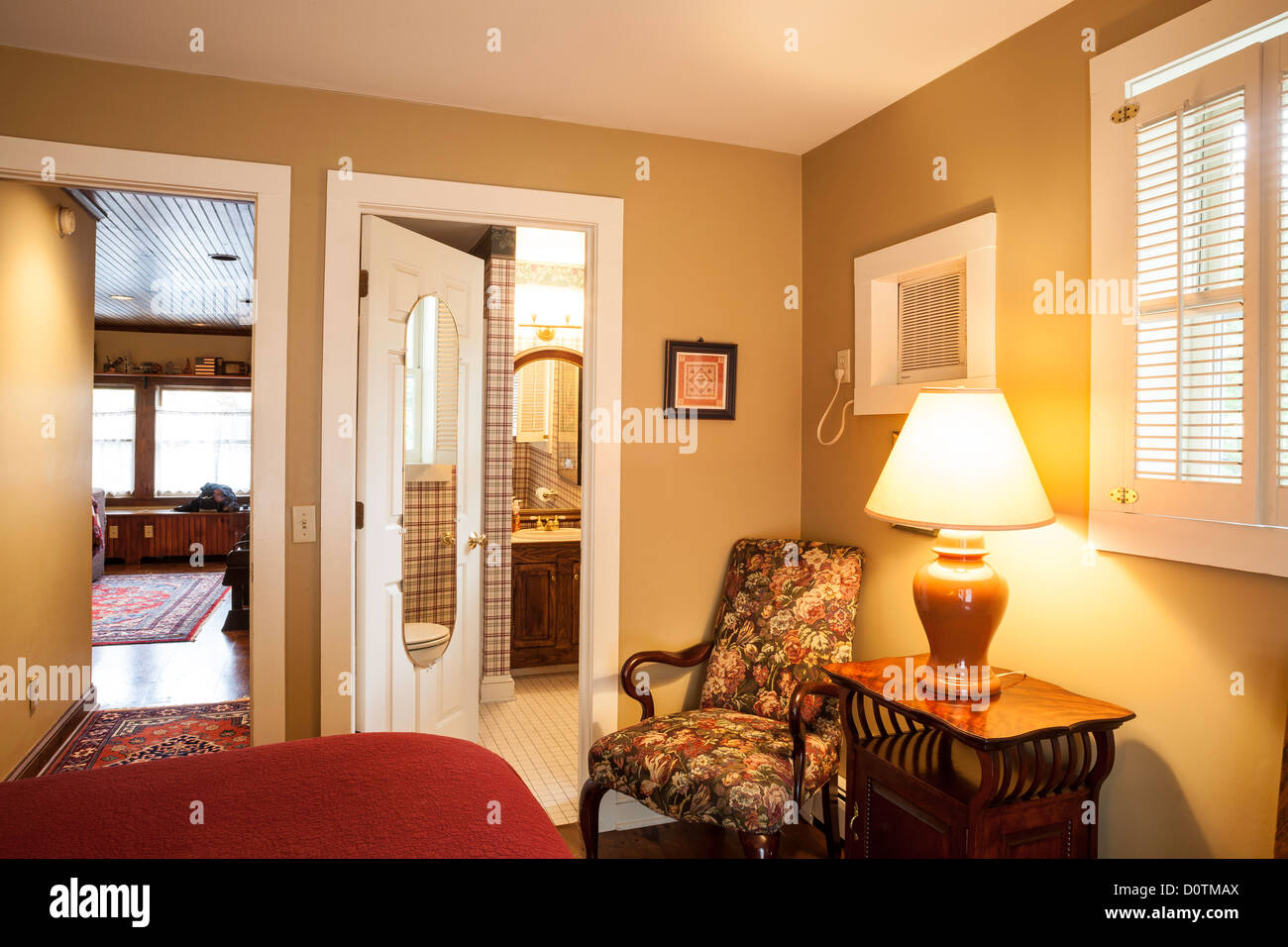 Inviting Bedroom Interior, USA Stock Photo - Alamy