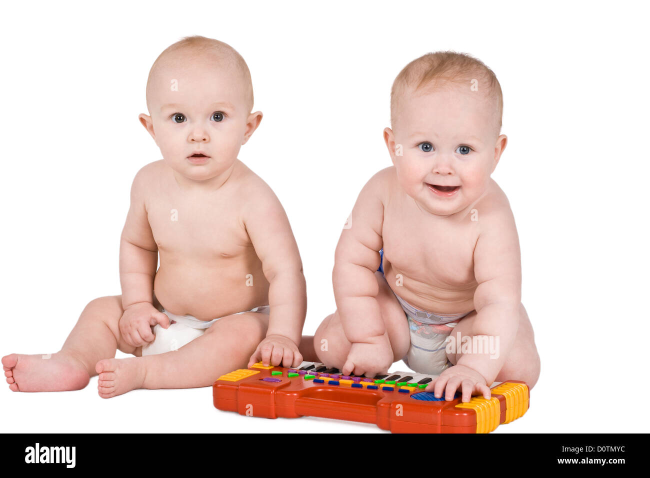 Portrait two baby boy Stock Photo - Alamy