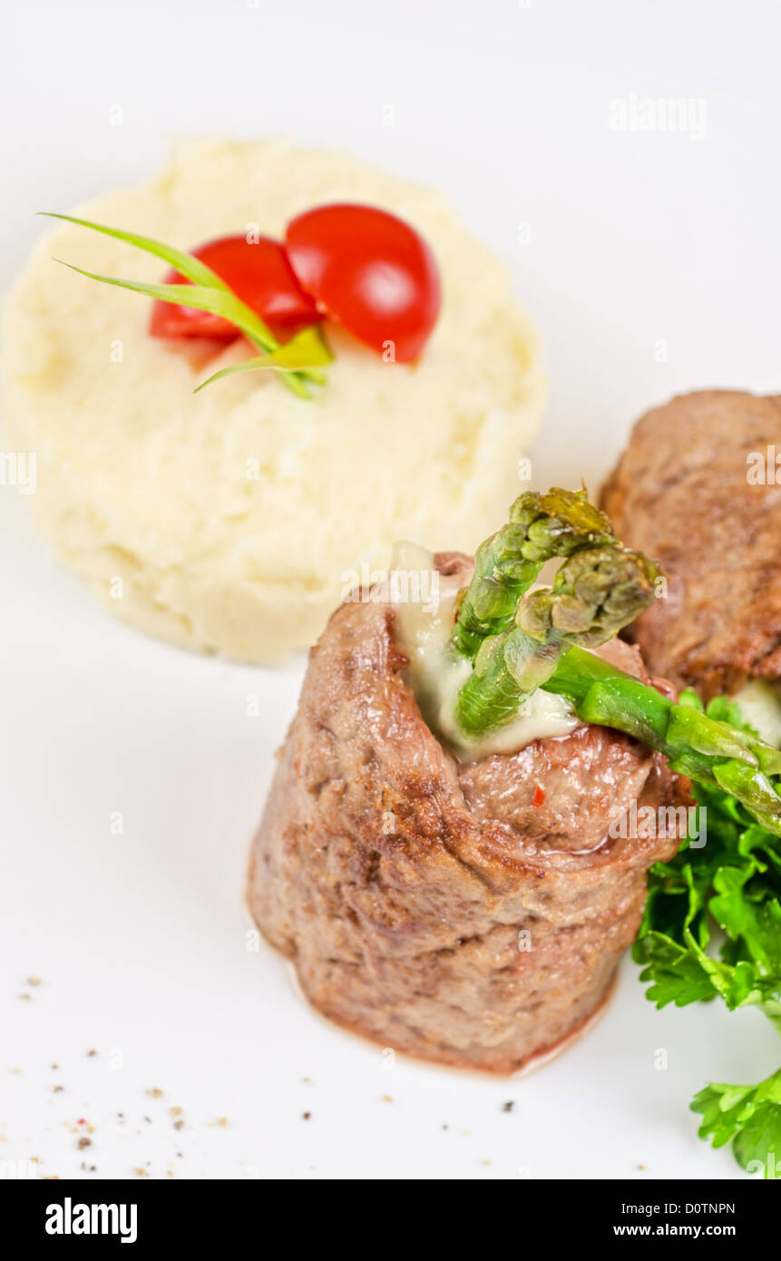 Grilled meat rolls Stock Photo - Alamy