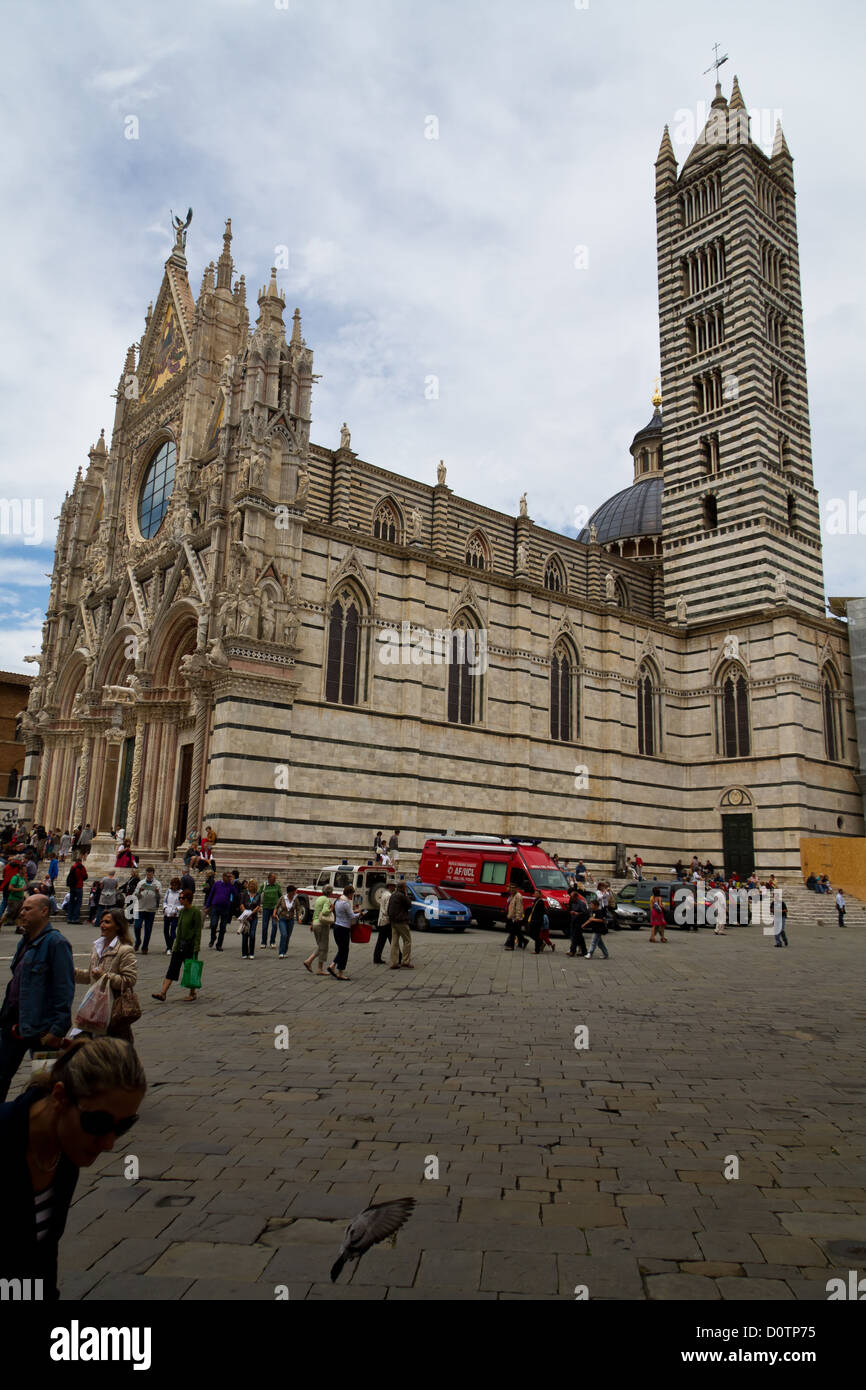 The Cathedral di Santa Maria Assunta in Siena in Tuscany, Italy Stock ...