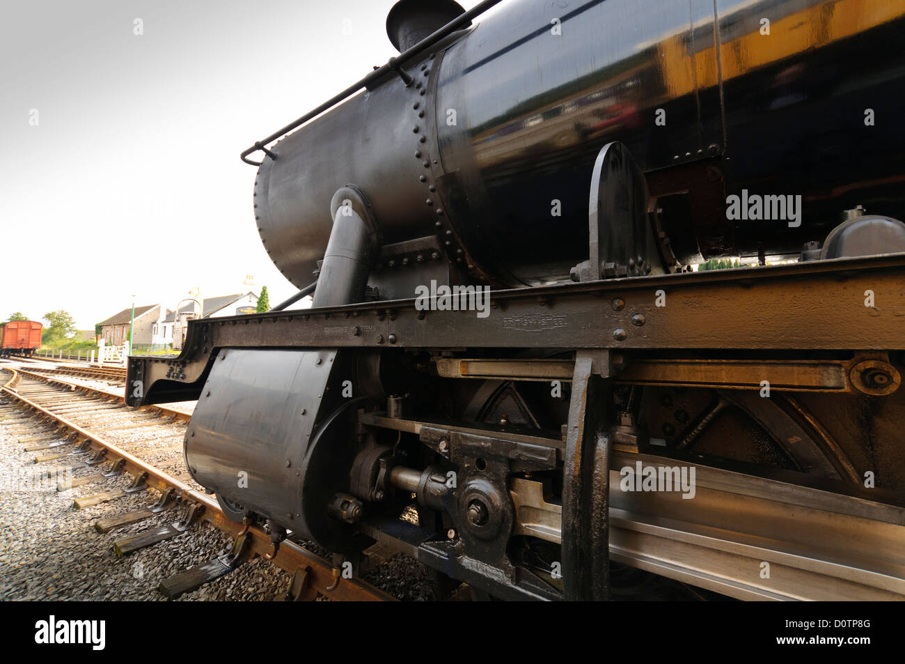 Ex GWR Steam Locomotive 38xx class number 3850 on the West Somerset ...